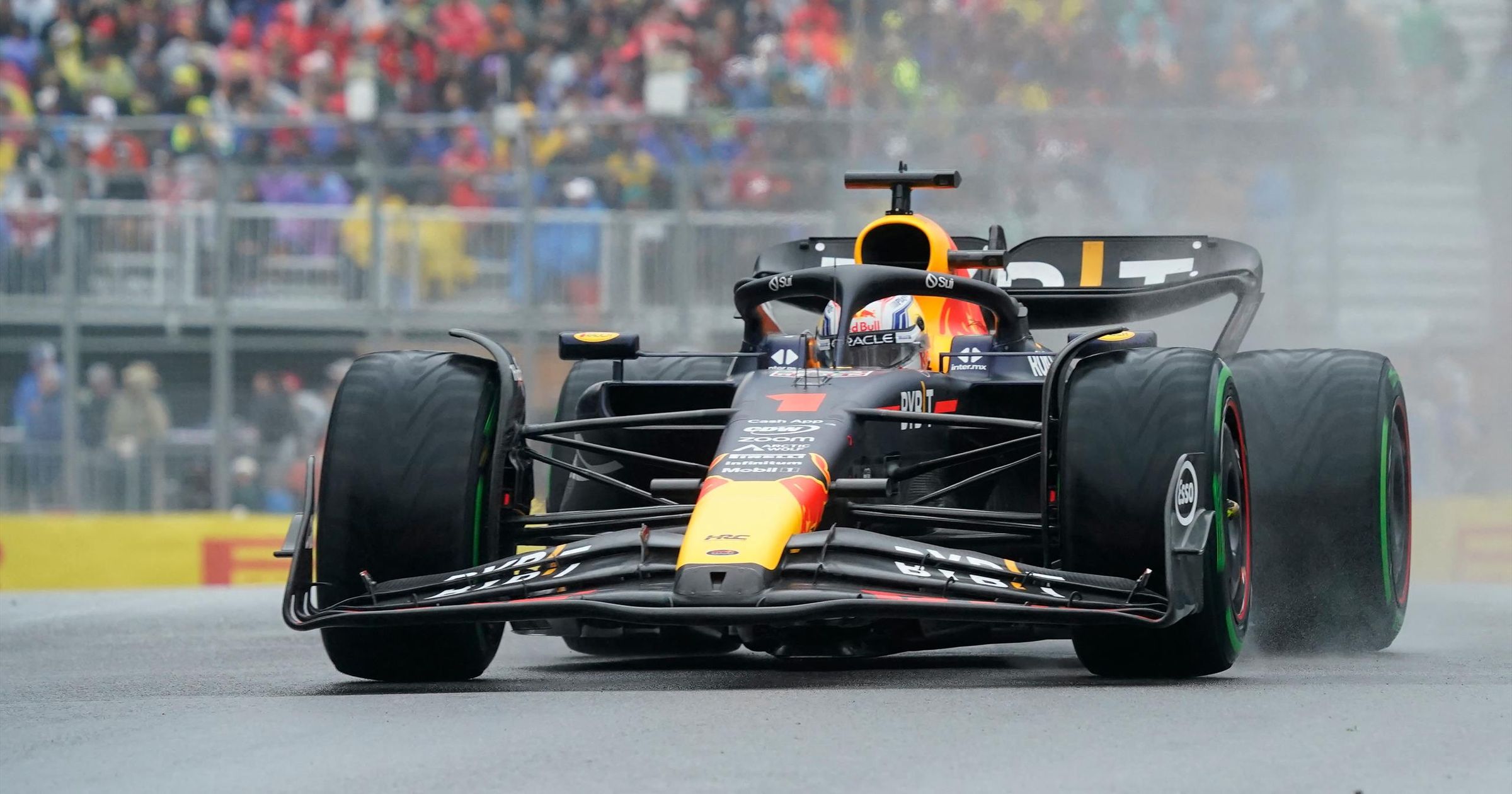 Canadian Grand Prix: Max Verstappen takes pole in chaotic wet qualifying as Nico Hulkenberg ...