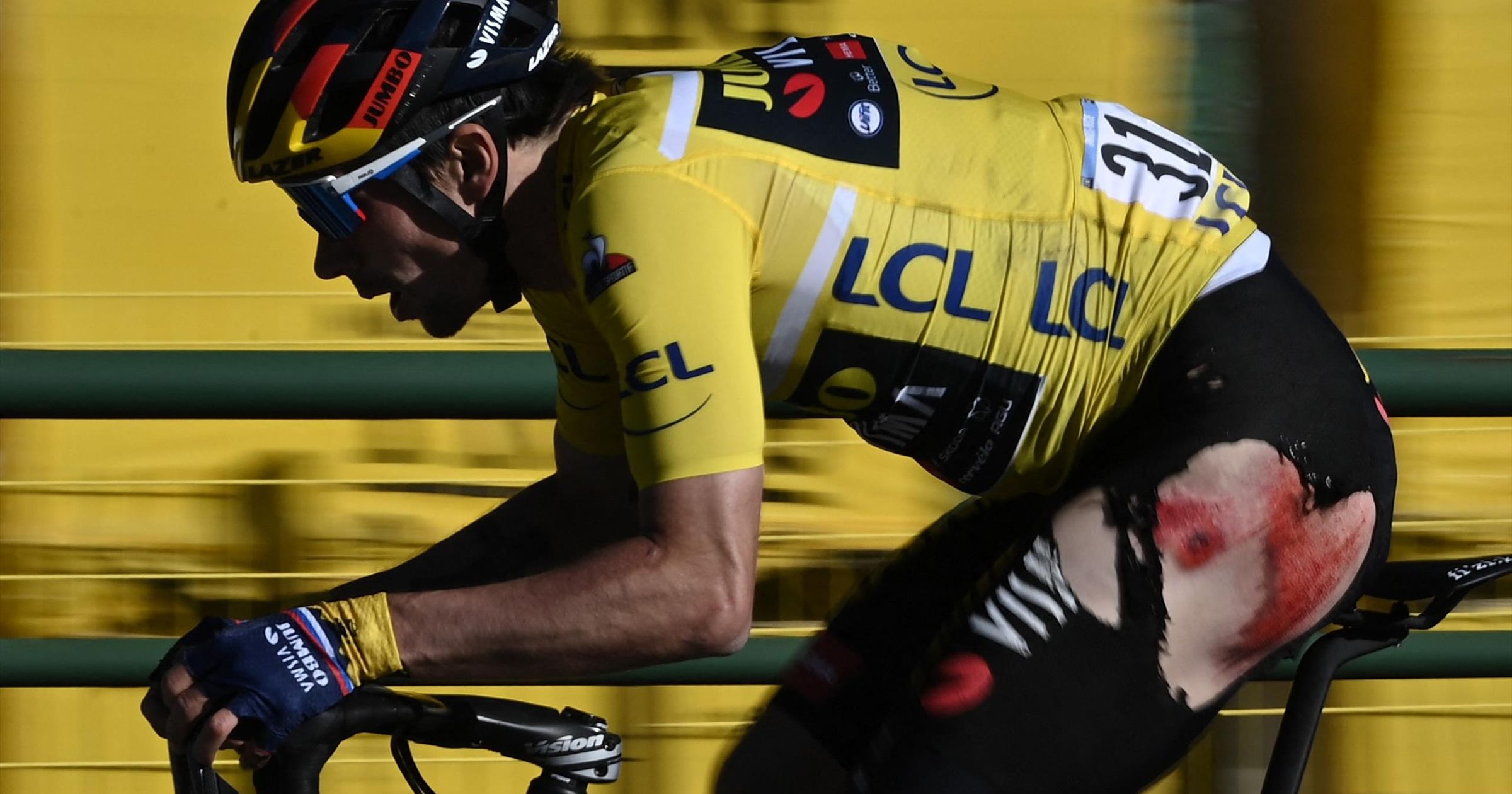 Paris-Nice 2021 - Primoz Roglic suffered dislocated shoulder in crash ...