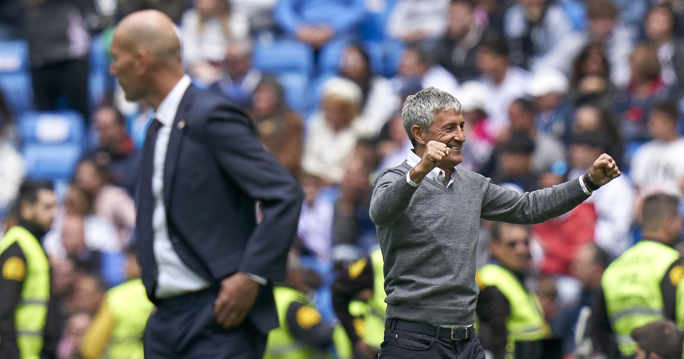 Real Betis coach Quique Setien leaves after beating Real Madrid - TNT ...