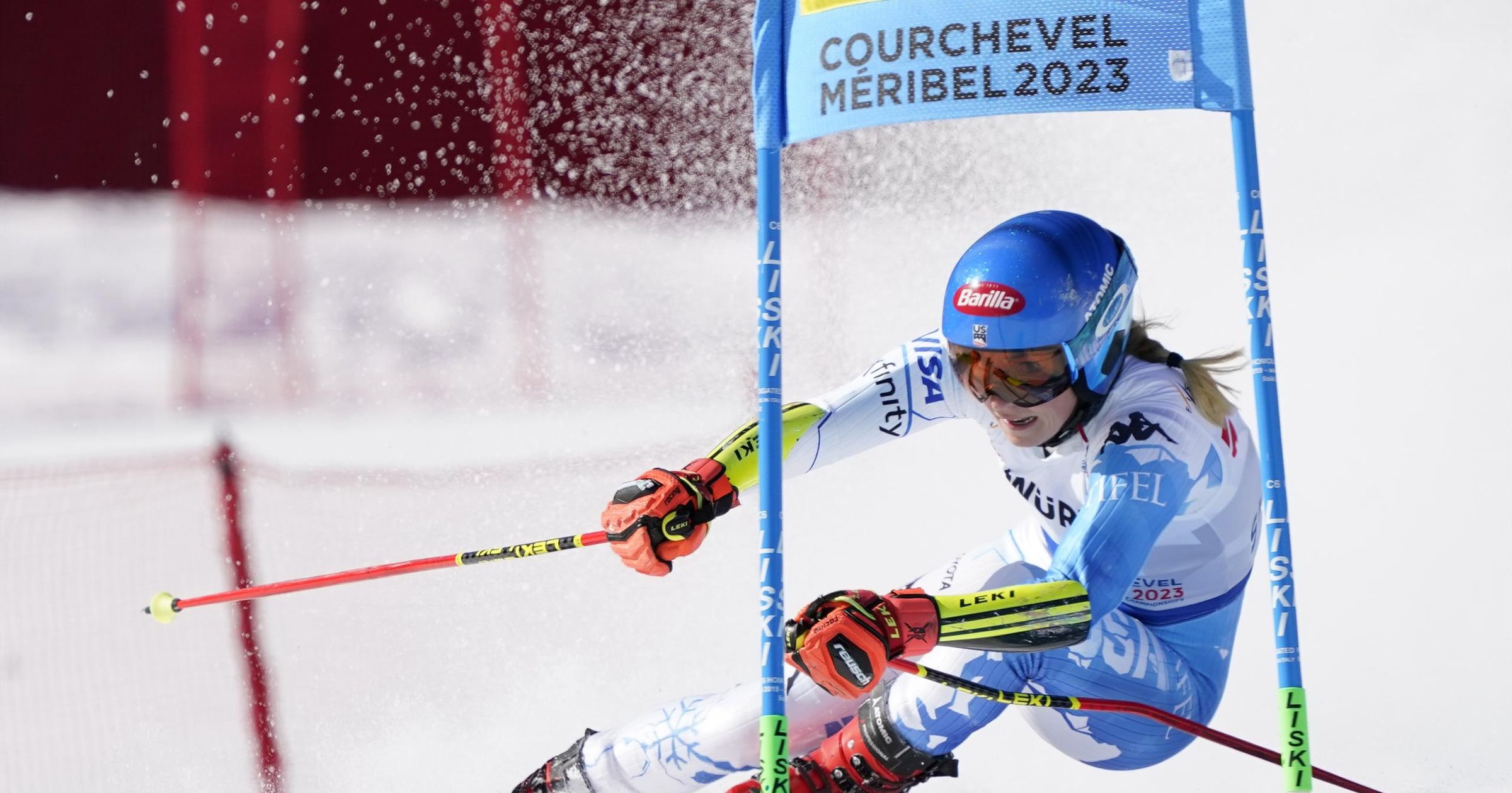 Mikaela Shiffrin leads giant slalom after first run at Alpine World Ski ...