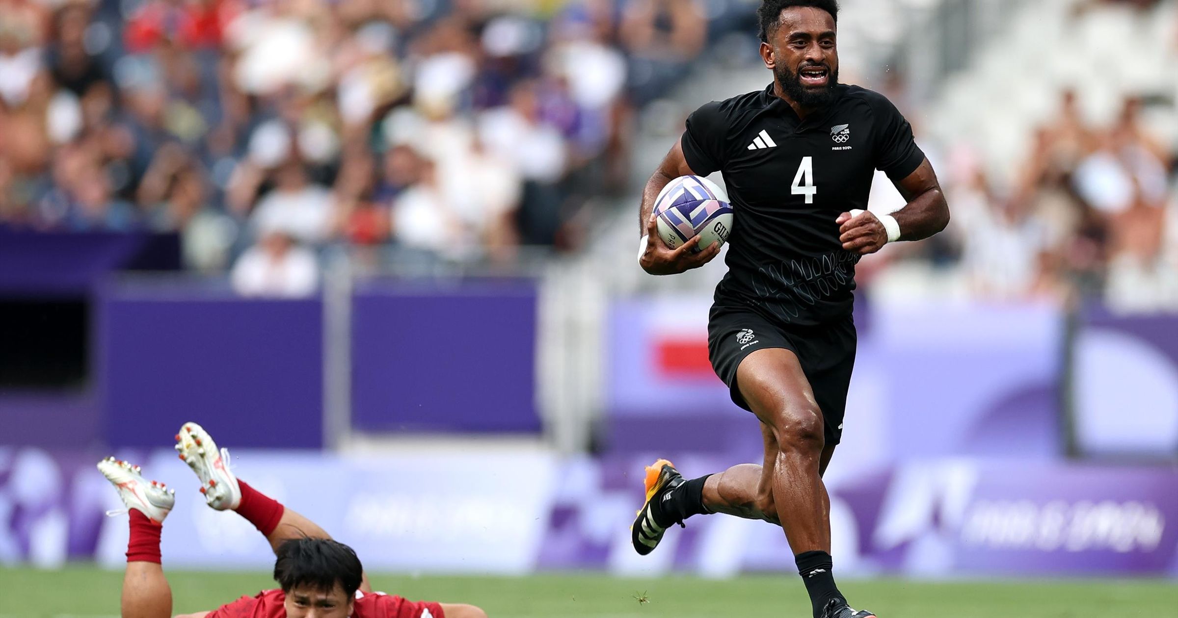 Paris 2024: Winger Akuila Rokolisoa's outrageous goose step sees New ...