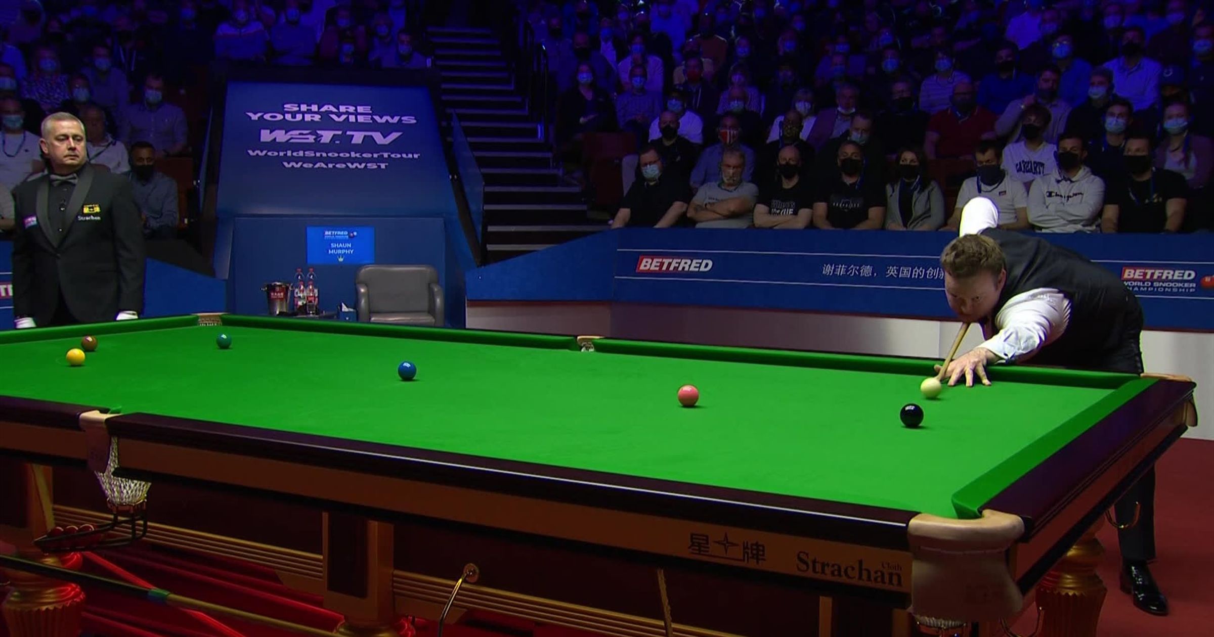 World Snooker Championship: 'Look at the crowd' - Shaun Murphy storms ...
