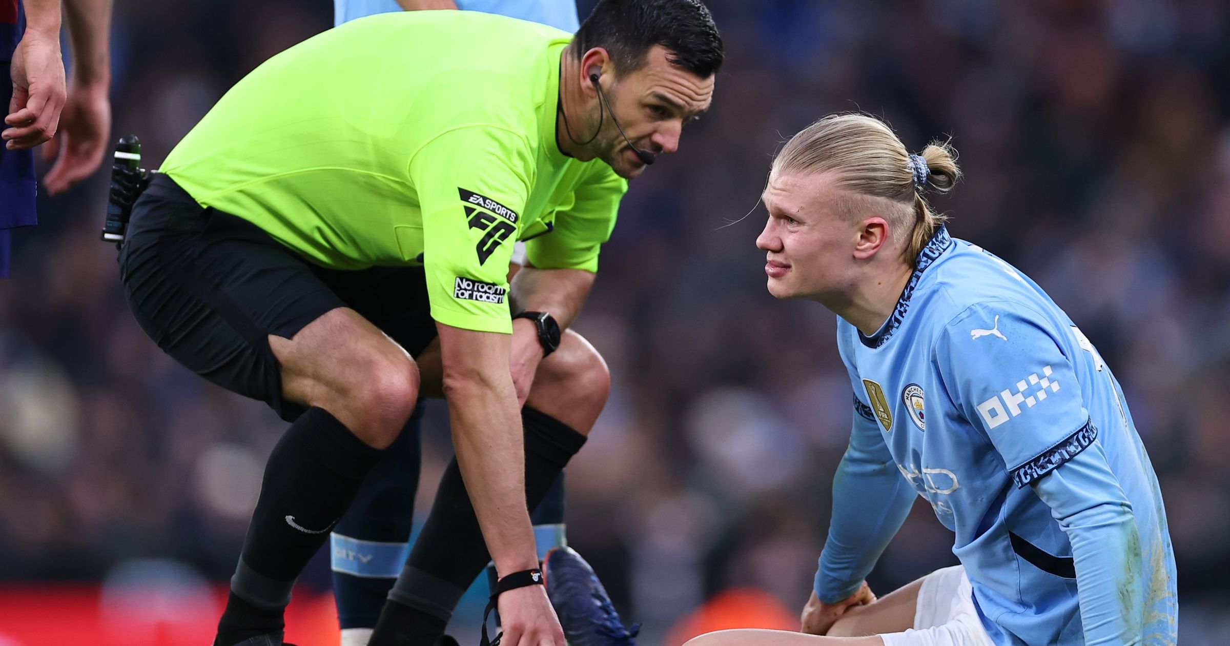 Pep Guardiola 'scared' by Erling Haaland injury, hopes 'it's not as bad ...