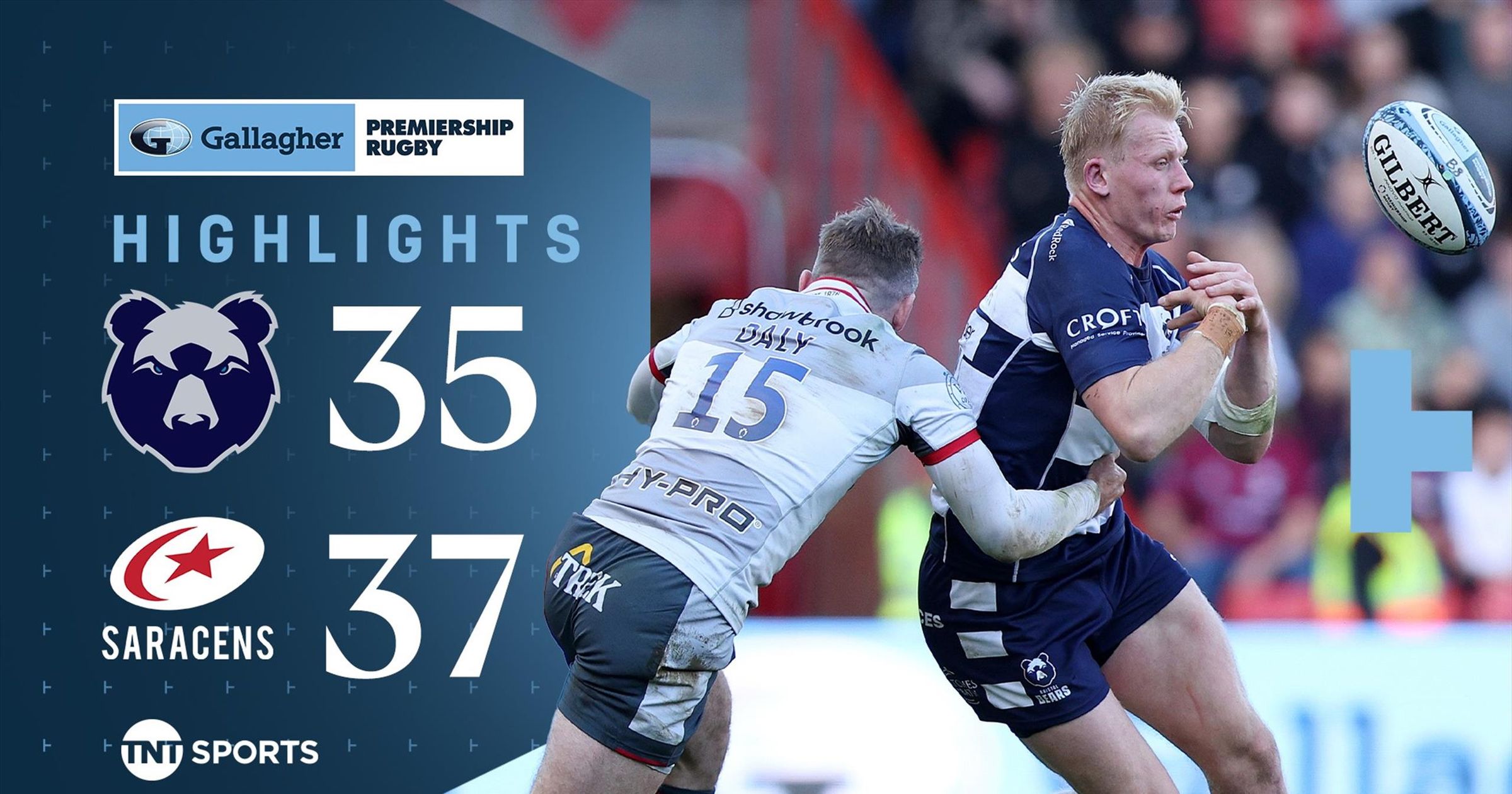 Gallagher Premiership Rugby highlights: Saracens beat Bristol Bears in ...