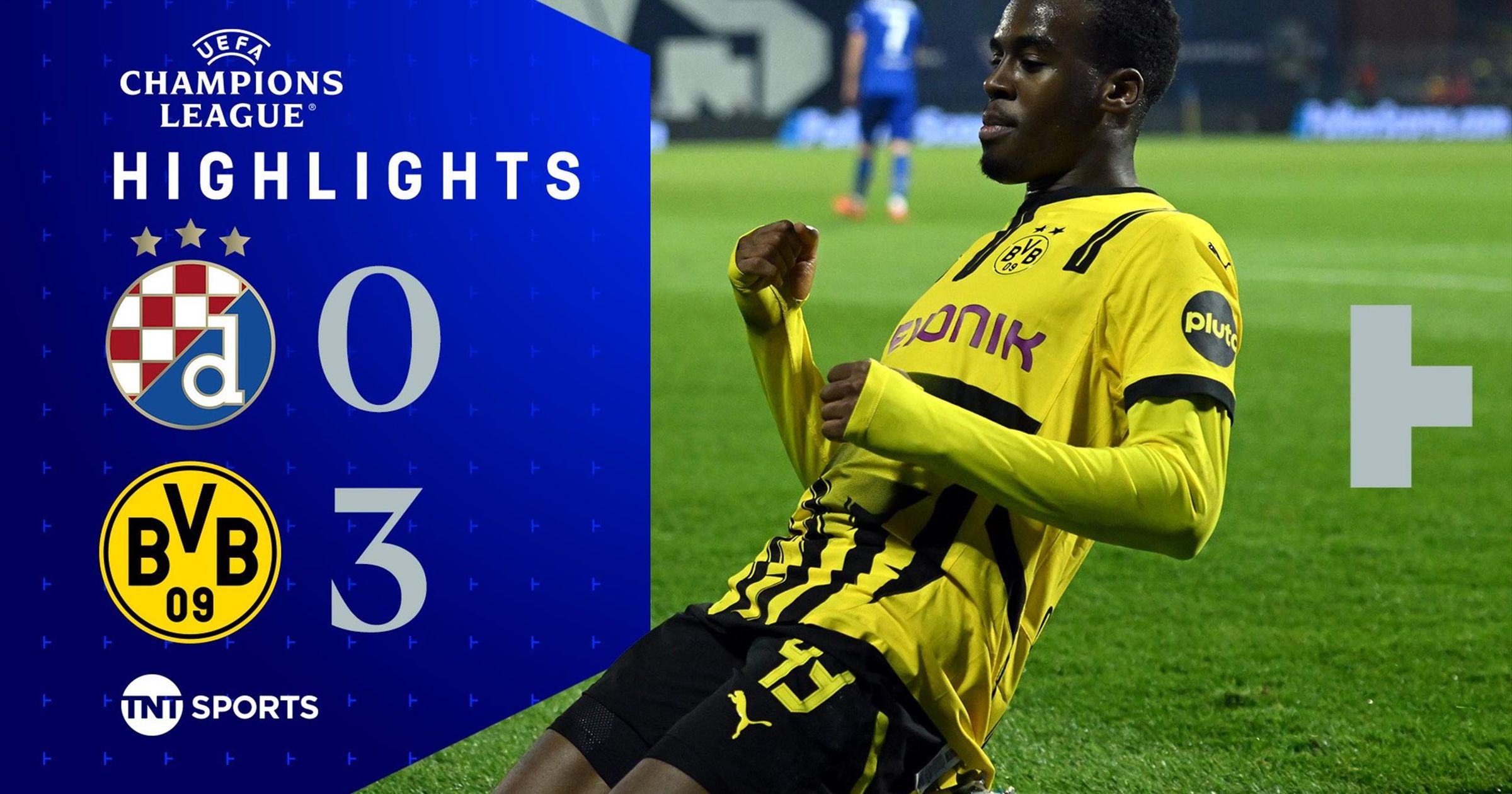Highlights: Jamie Gittens scores as Borussia Dortmund beat Dinamo ...