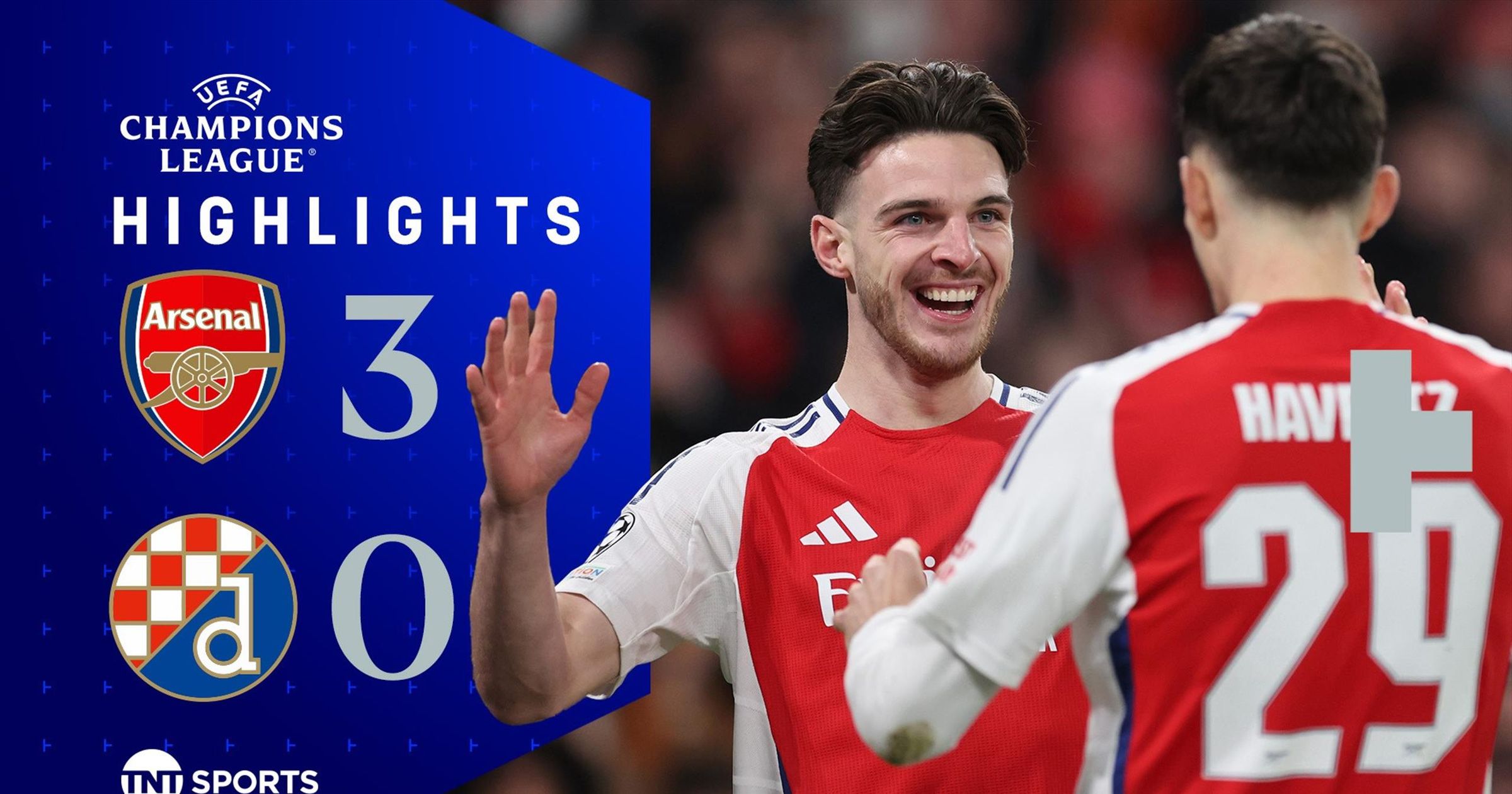 Arsenal 3-0 Dinamo Zagreb: UEFA Champions League highlights as Gunners ...