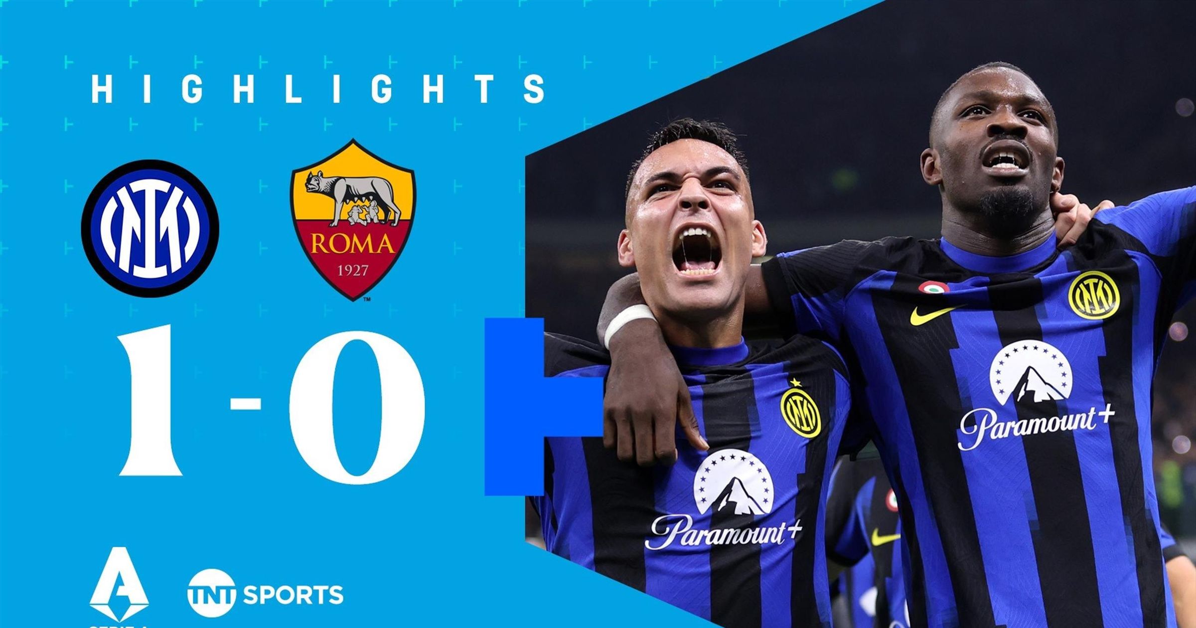 Inter Milan v Roma - Serie A highlights as Marcus Thuram nets winner ...