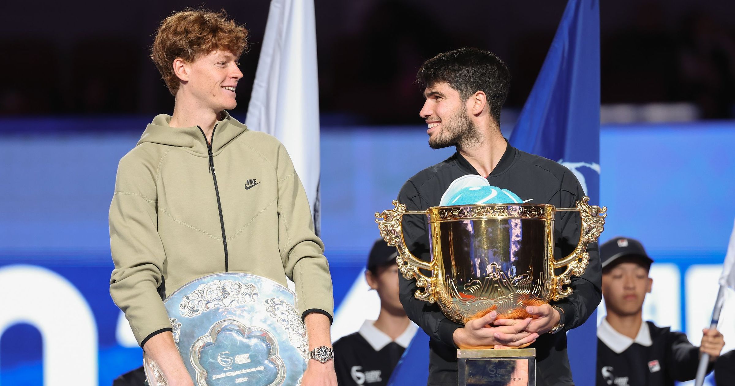 Carlos Alcaraz and Jannik Sinner reflect on first match and rise to the ...