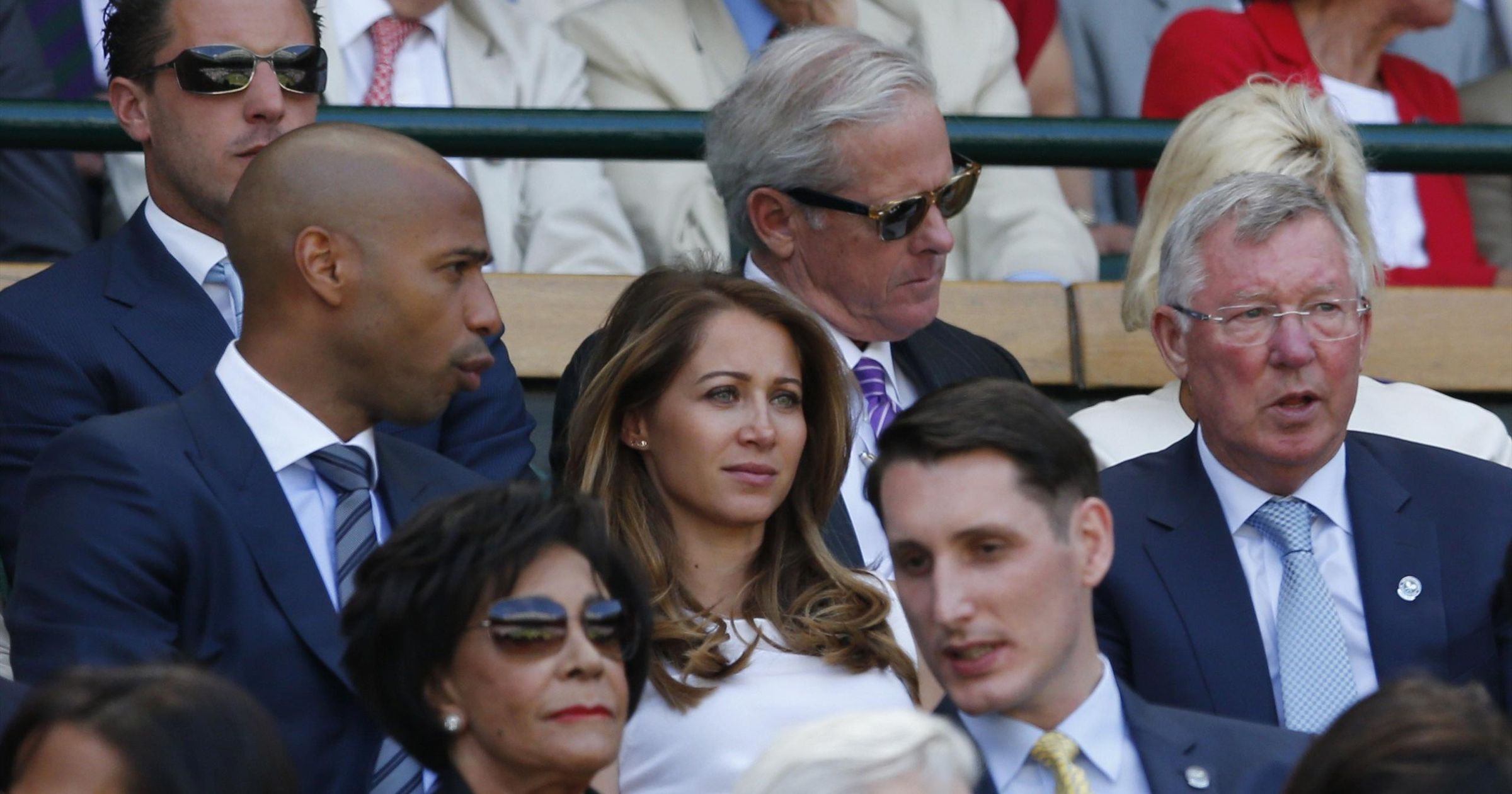 Thierry Henry and Sir Alex Ferguson among stars at Wimbledon to watch ...