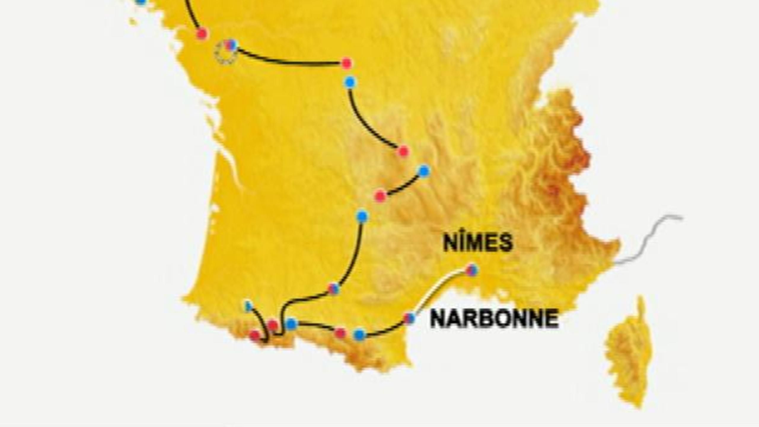 TdF: Stage 14 map - Cycling video - TNT Sports