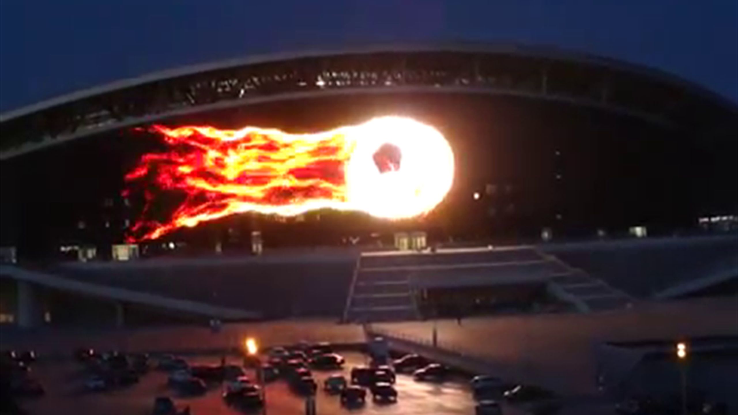Cool fireball lights up Kazan stadium - University Sports video - TNT ...