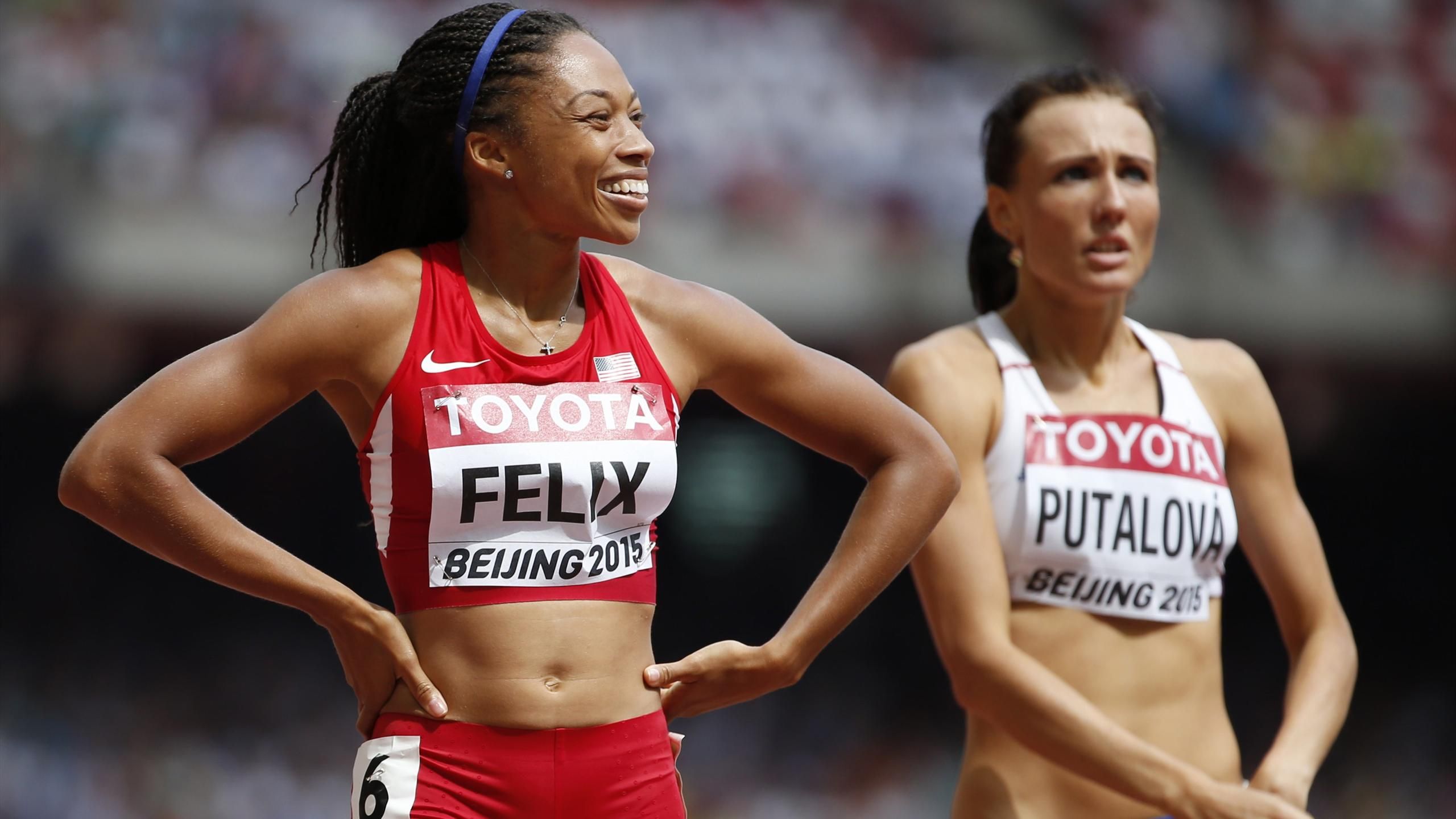 Allyson Felix purrs in 400; long jump challengers falter - TNT Sports