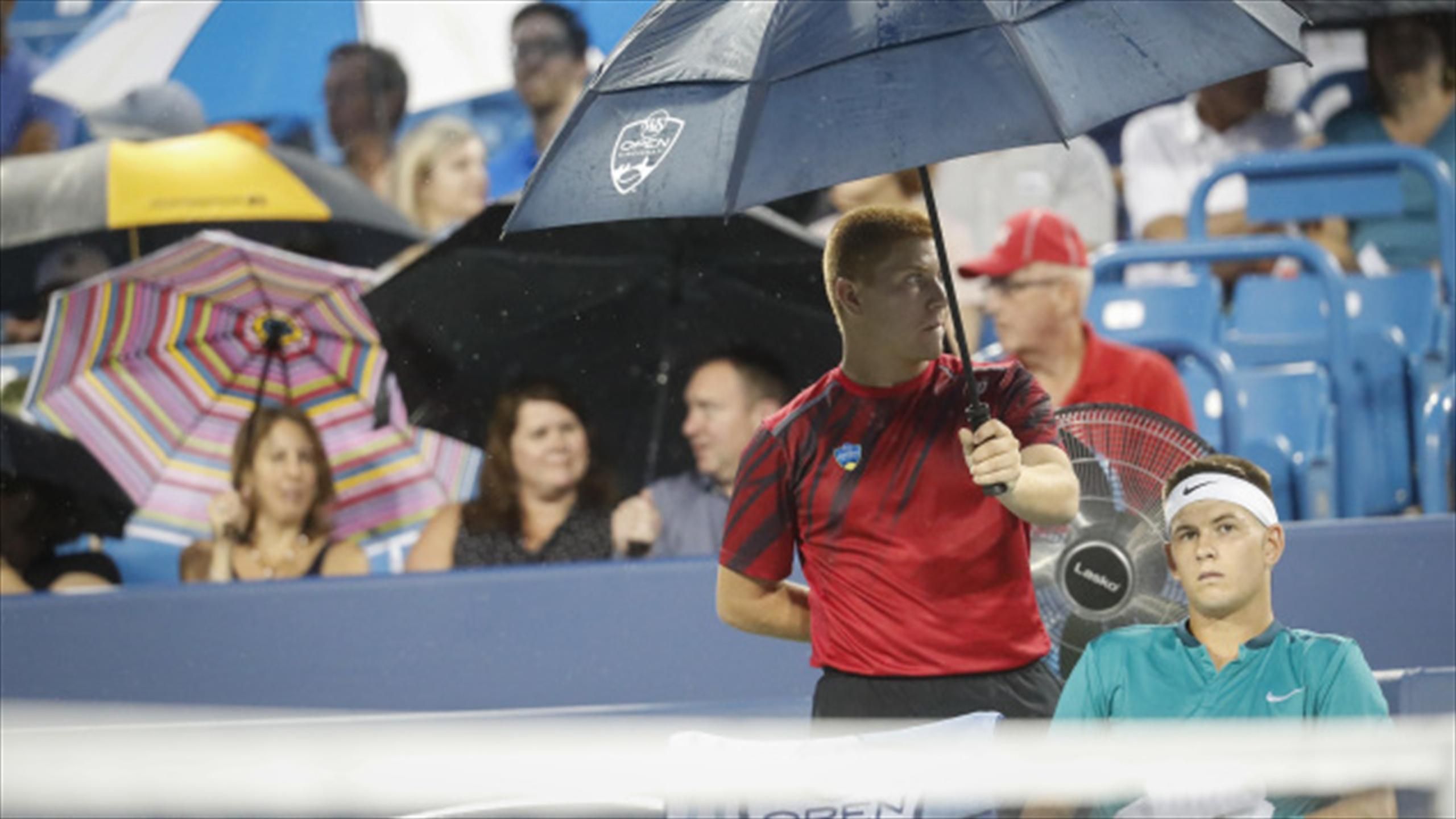 Rain stops play as Jared Donaldson gives Stan Wawrinka the runaround ...