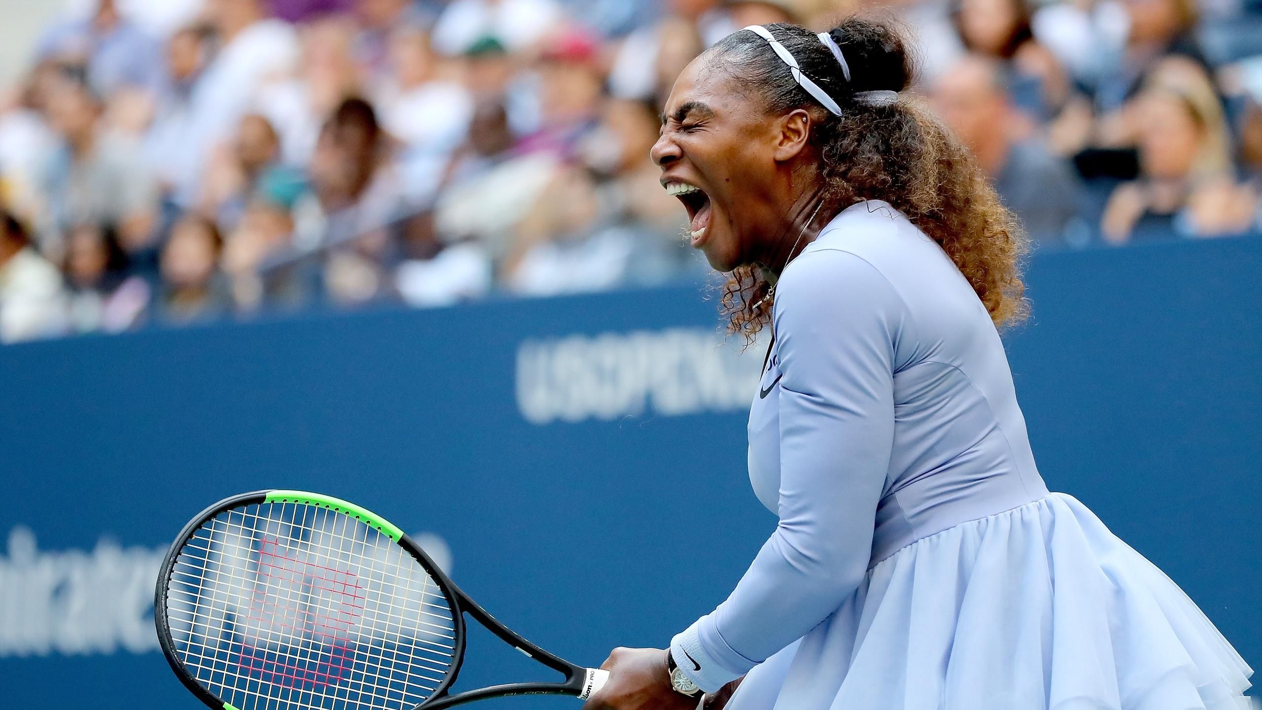 Serena Williams survives scare from Kaia Kanepi to reach last eight ...