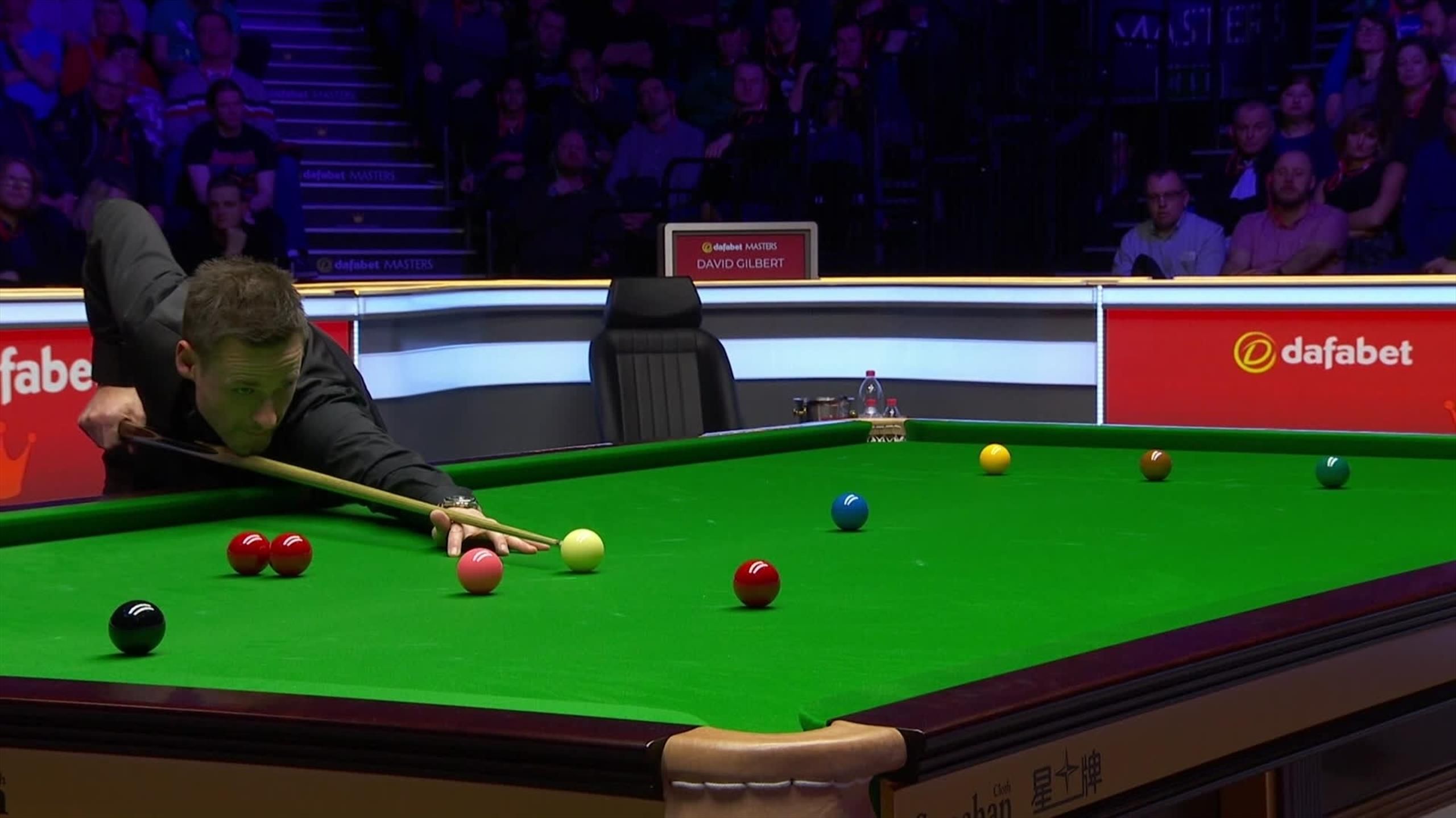 David Gilbert produces break of 131 to cut the arrears - Snooker video ...