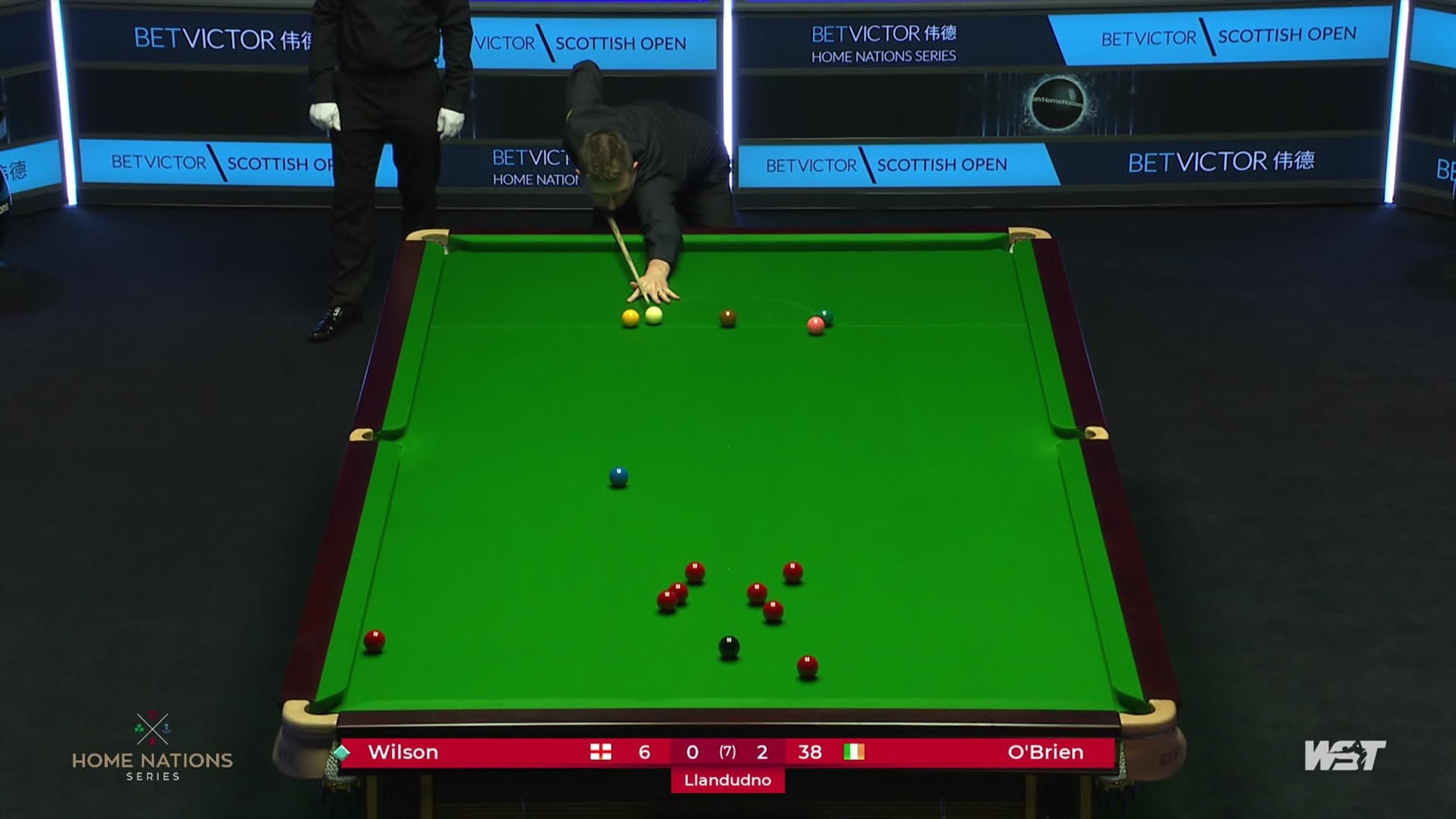 ‘Another!’ – Kyren Wilson drops ‘tremendous’ long-range red in Fergal O ...
