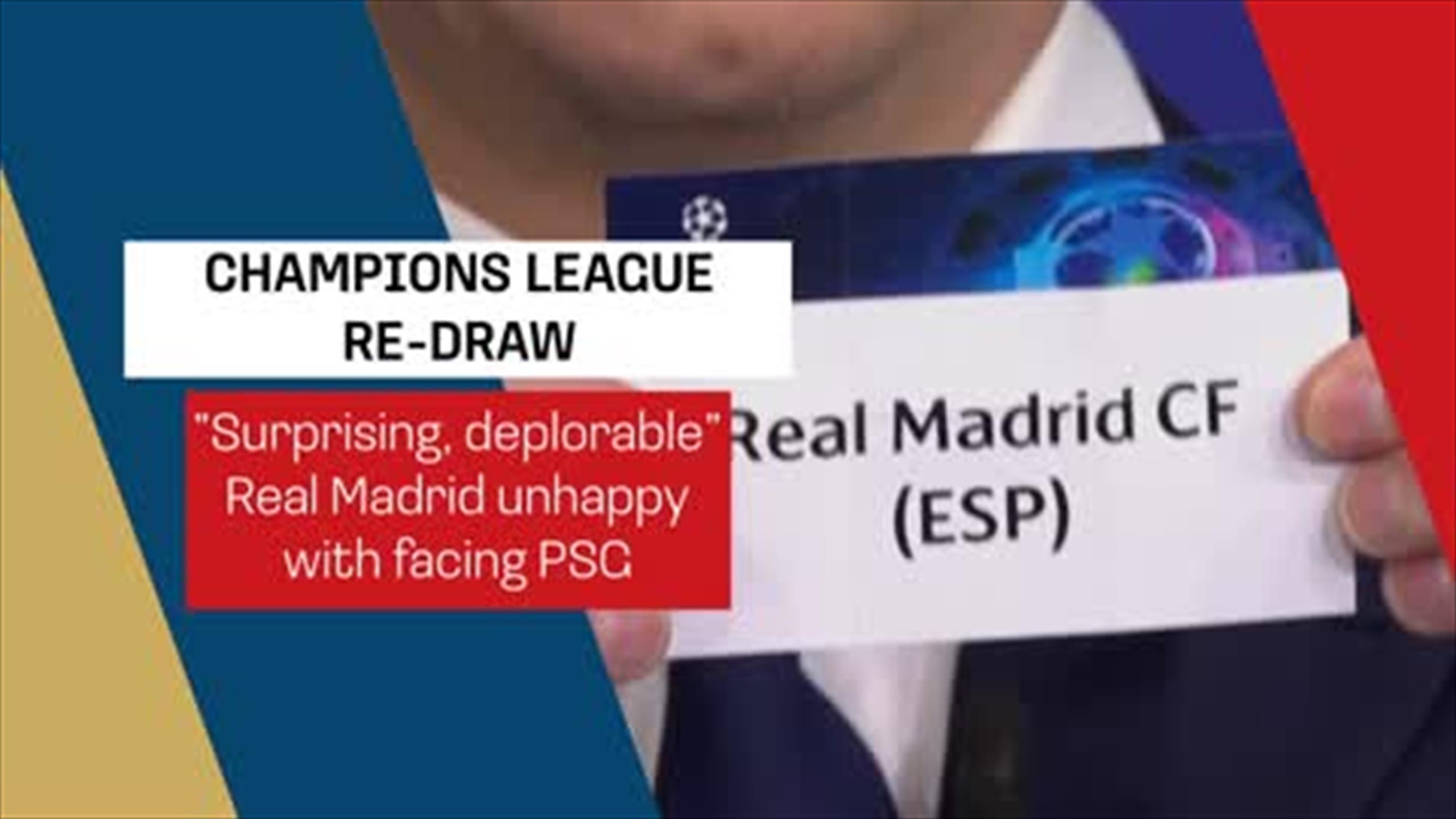 'Deplorable, very hard to understand' - Real Madrid upset at Champions ...