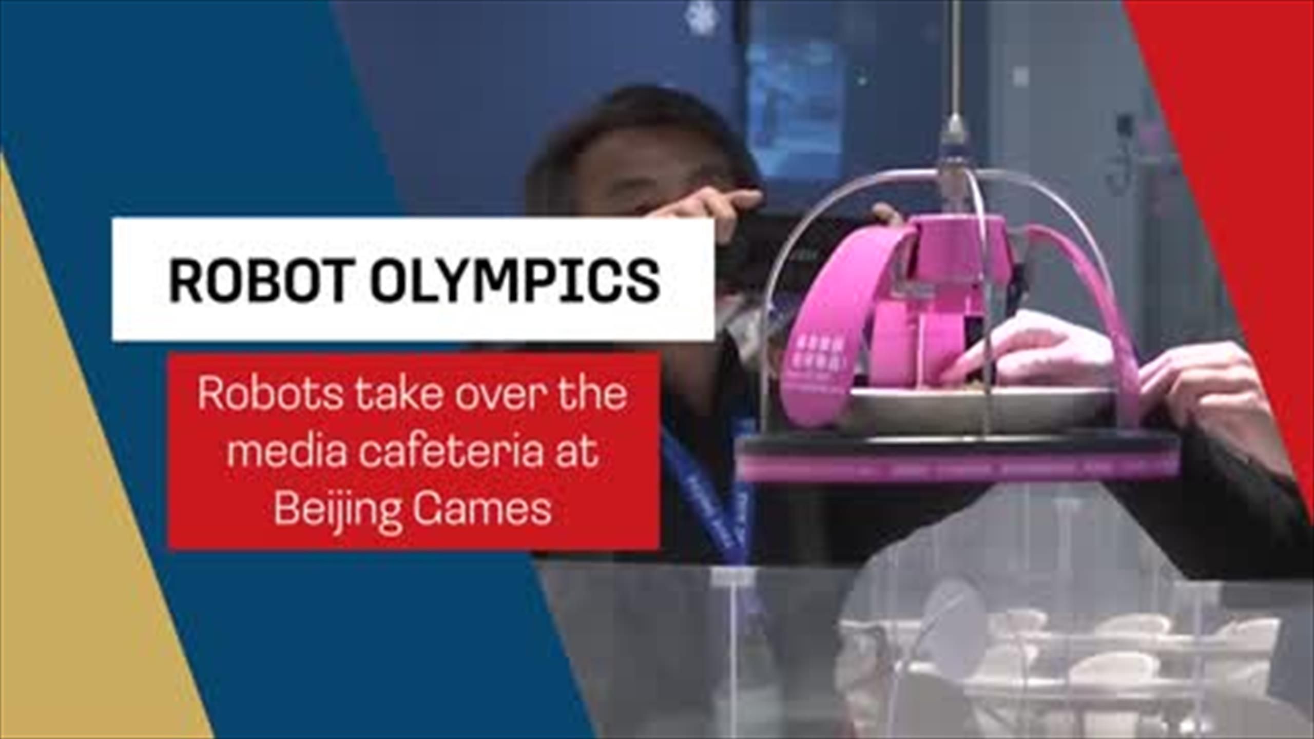 Robots take over cafeteria at Beijing Winter Olympic Games - Olympics ...