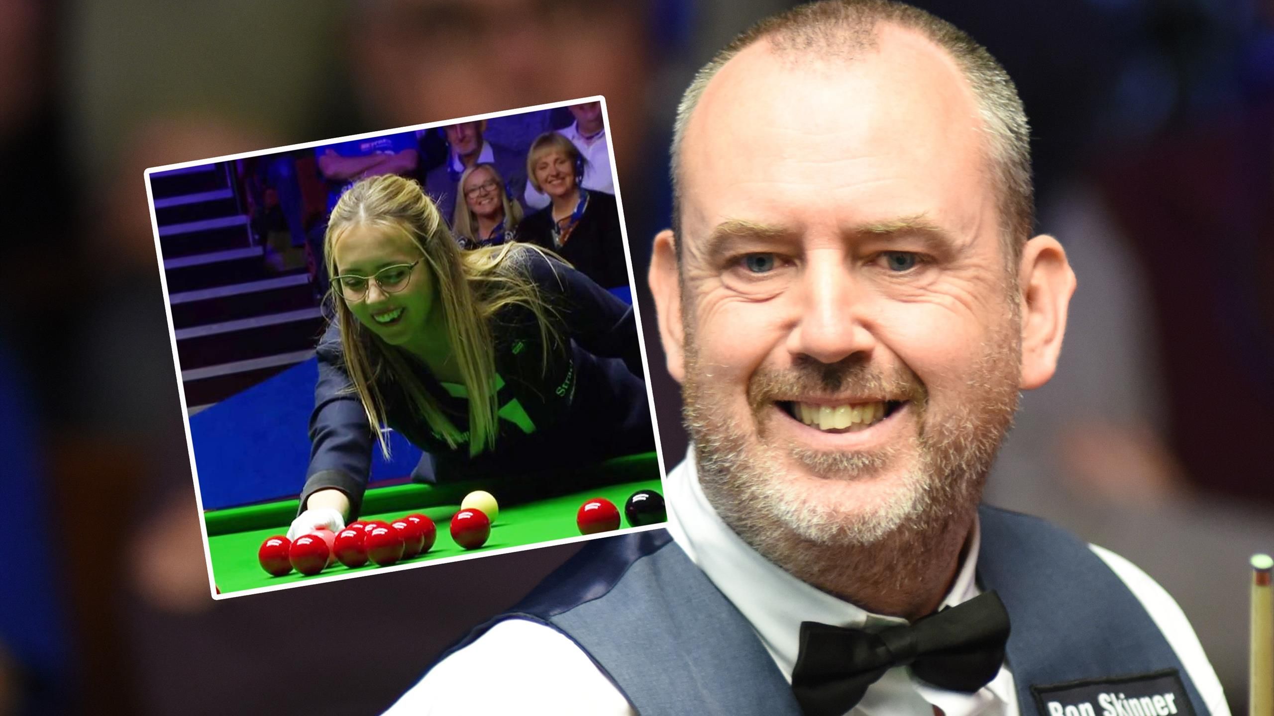 'Nice of him!': Watch as Mark Williams scares referee Desislava ...