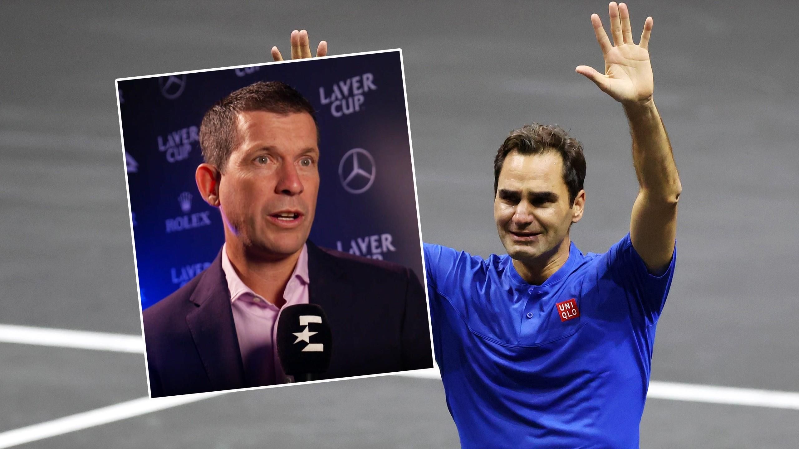 Tim Henman describes Roger Federer in three words after 'scenes I'll ...