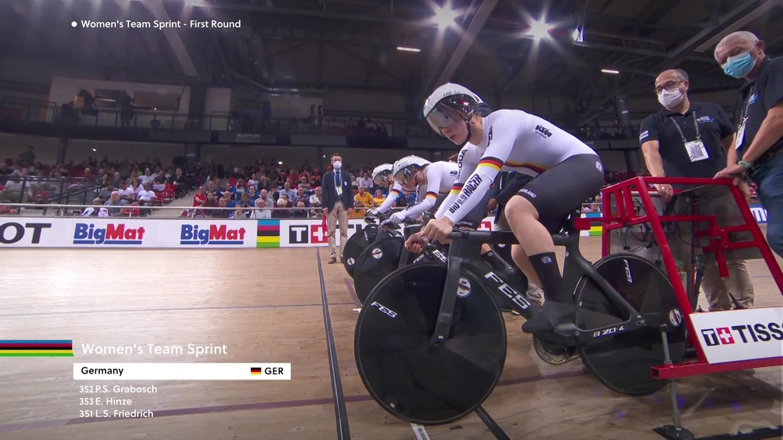 World Championship : Day 01 German team First World Record - Cycling ...