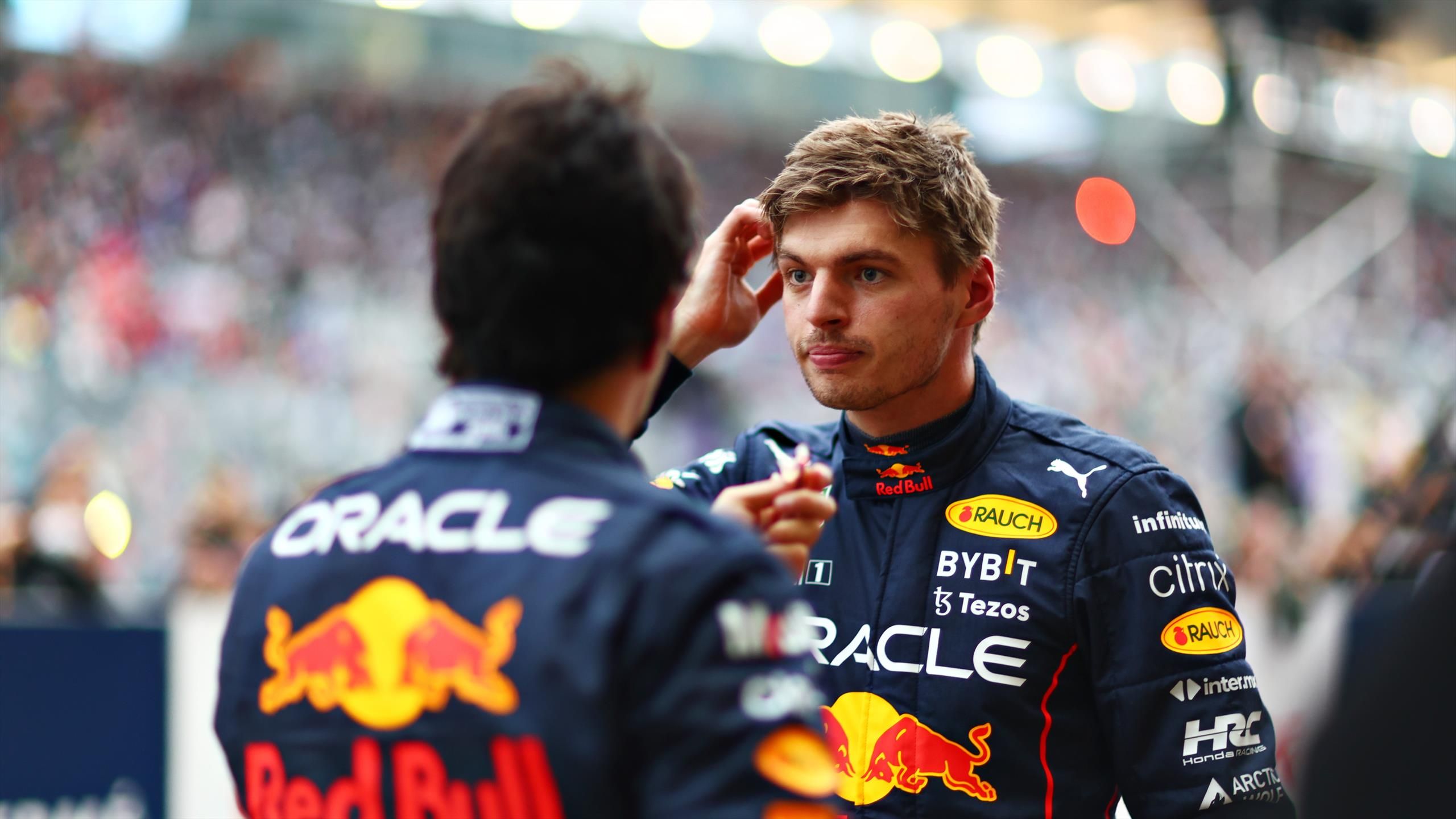 Red Bull's Max Verstappen says he has his 'reasons' after ignoring team orders to let Sergio ...