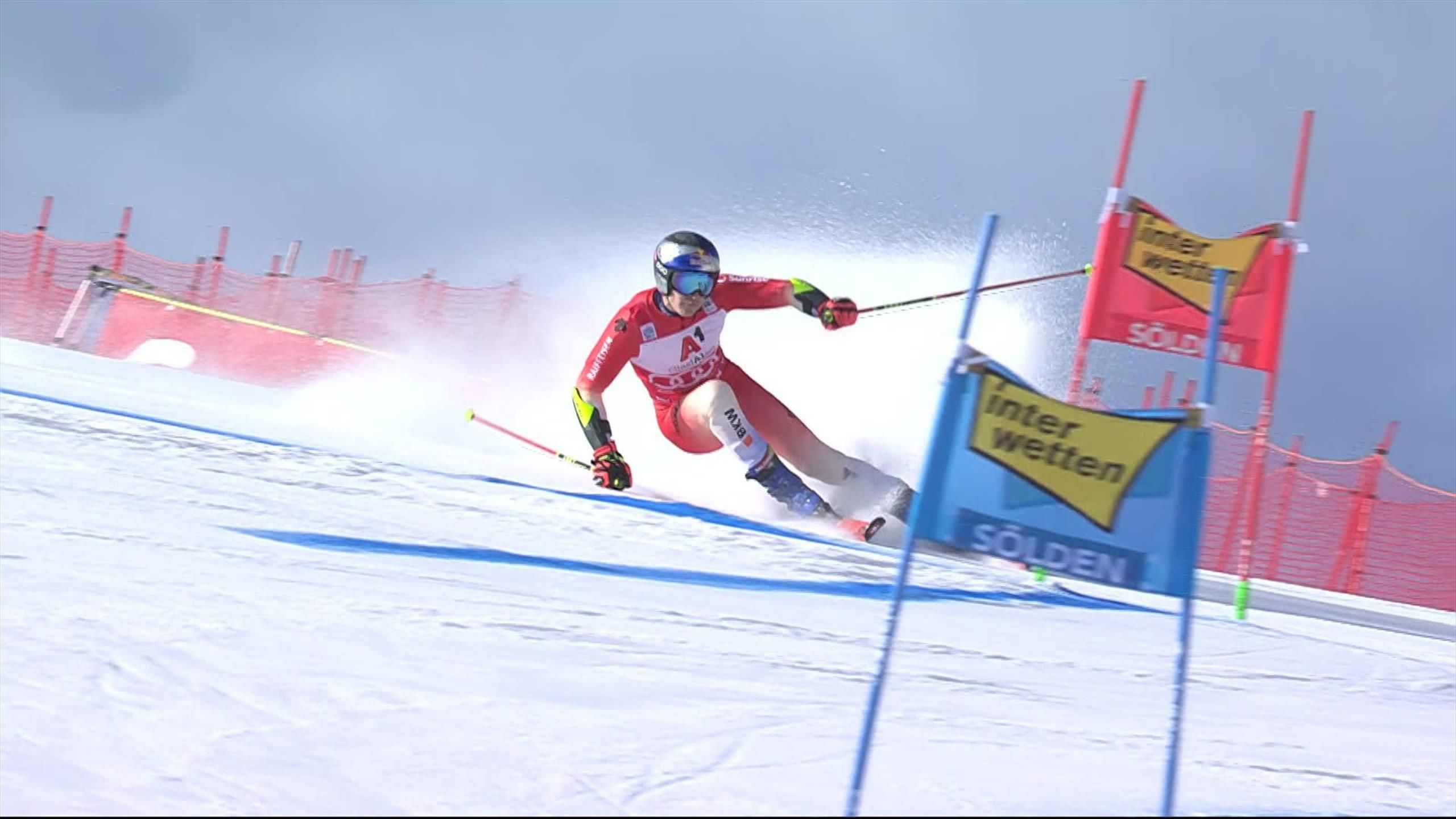 ‘Utter commitment’ - Marco Odermatt ‘smashes’ Manuel Feller’s time to ...