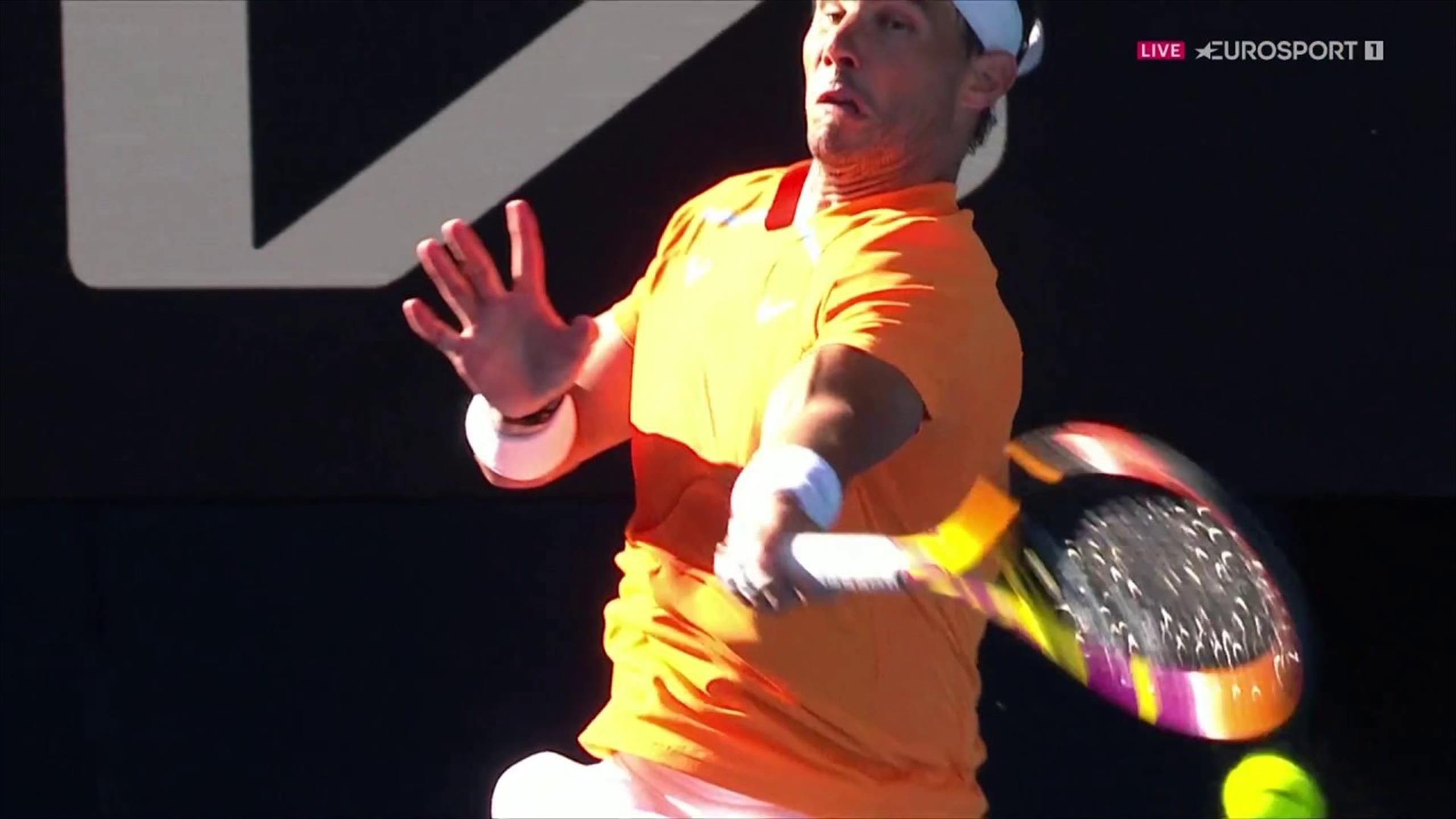'Oh my goodness' - Rafael Nadal mistimes another forehand against Jack ...