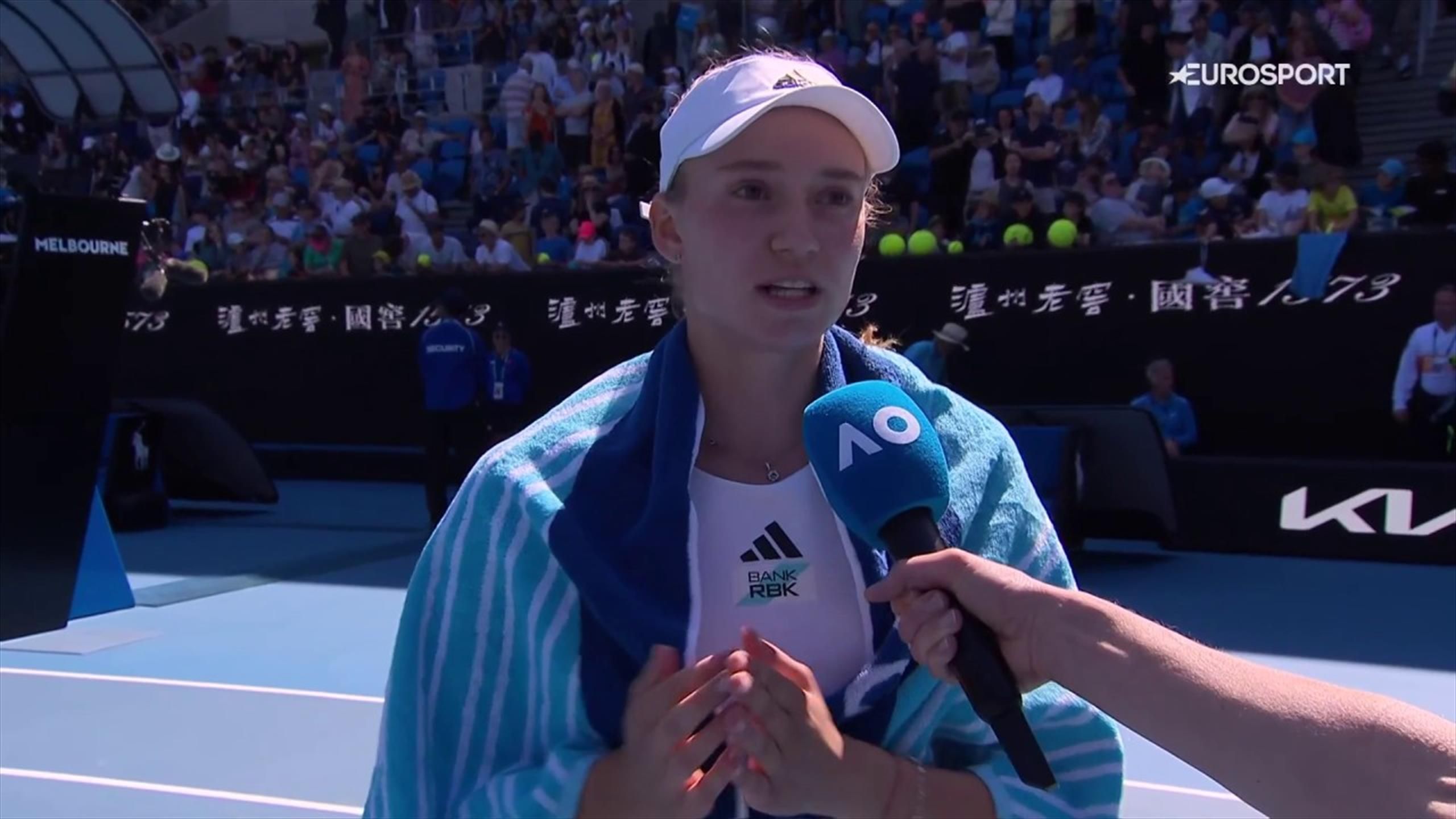 'Everything worked out' - Elena Rybakina's post-match interview after ...