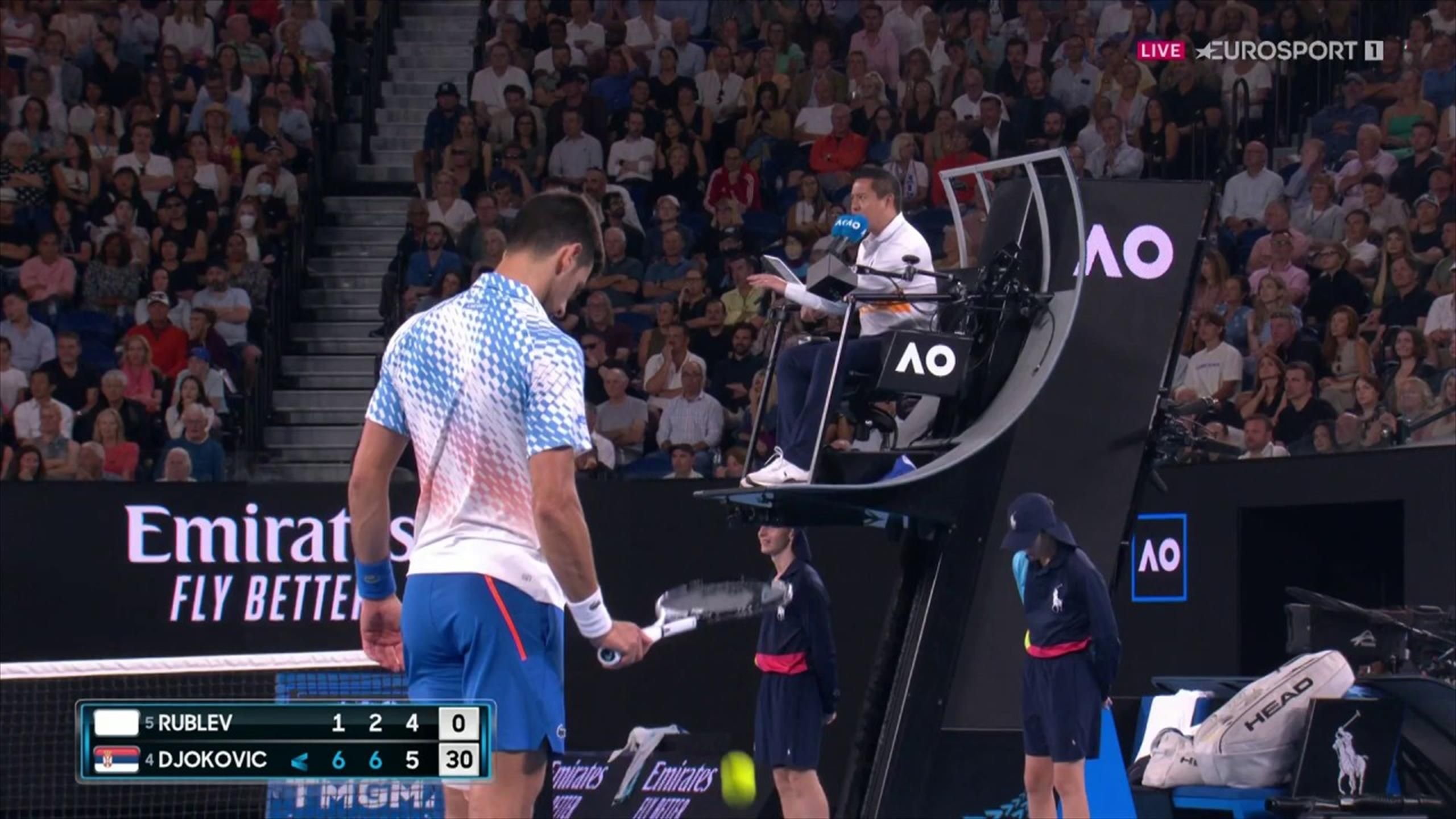 'Please respect them!': Heckler gets stern response from umpire during ...