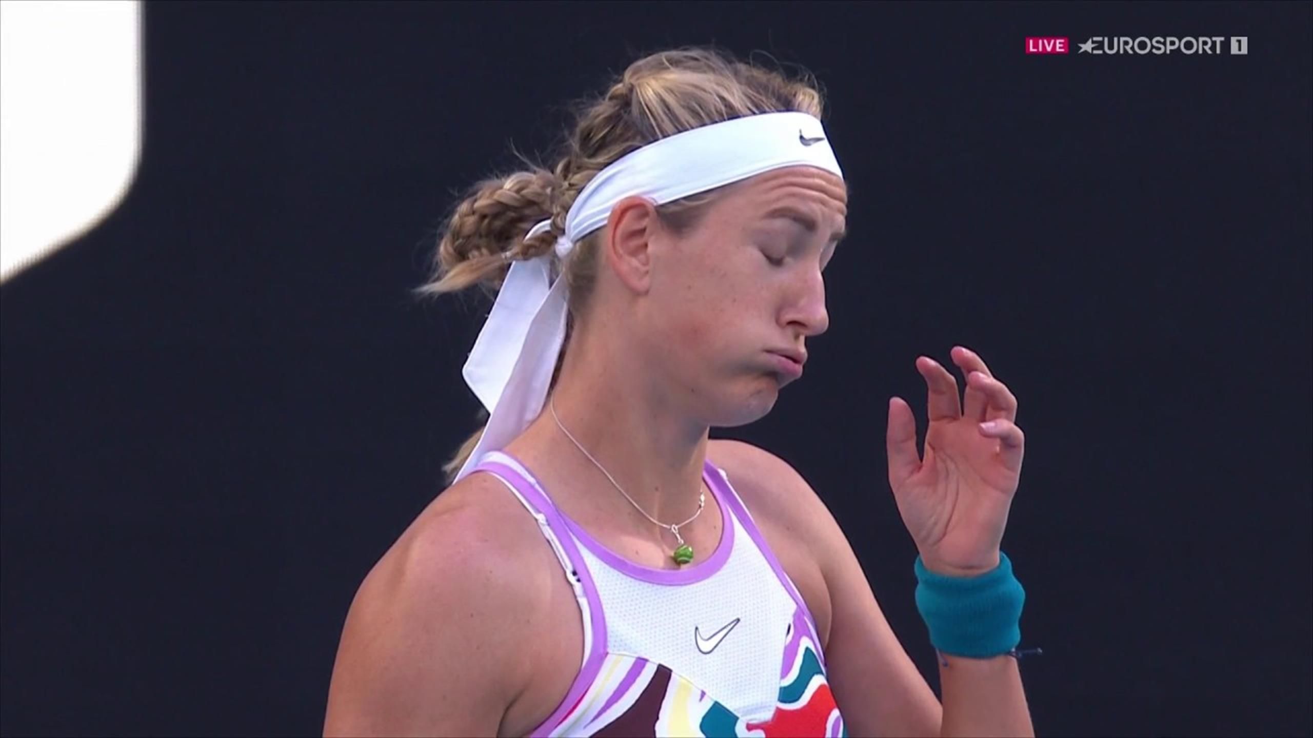 Elena Rybakina hits a huge forehand winner that leaves Victoria ...