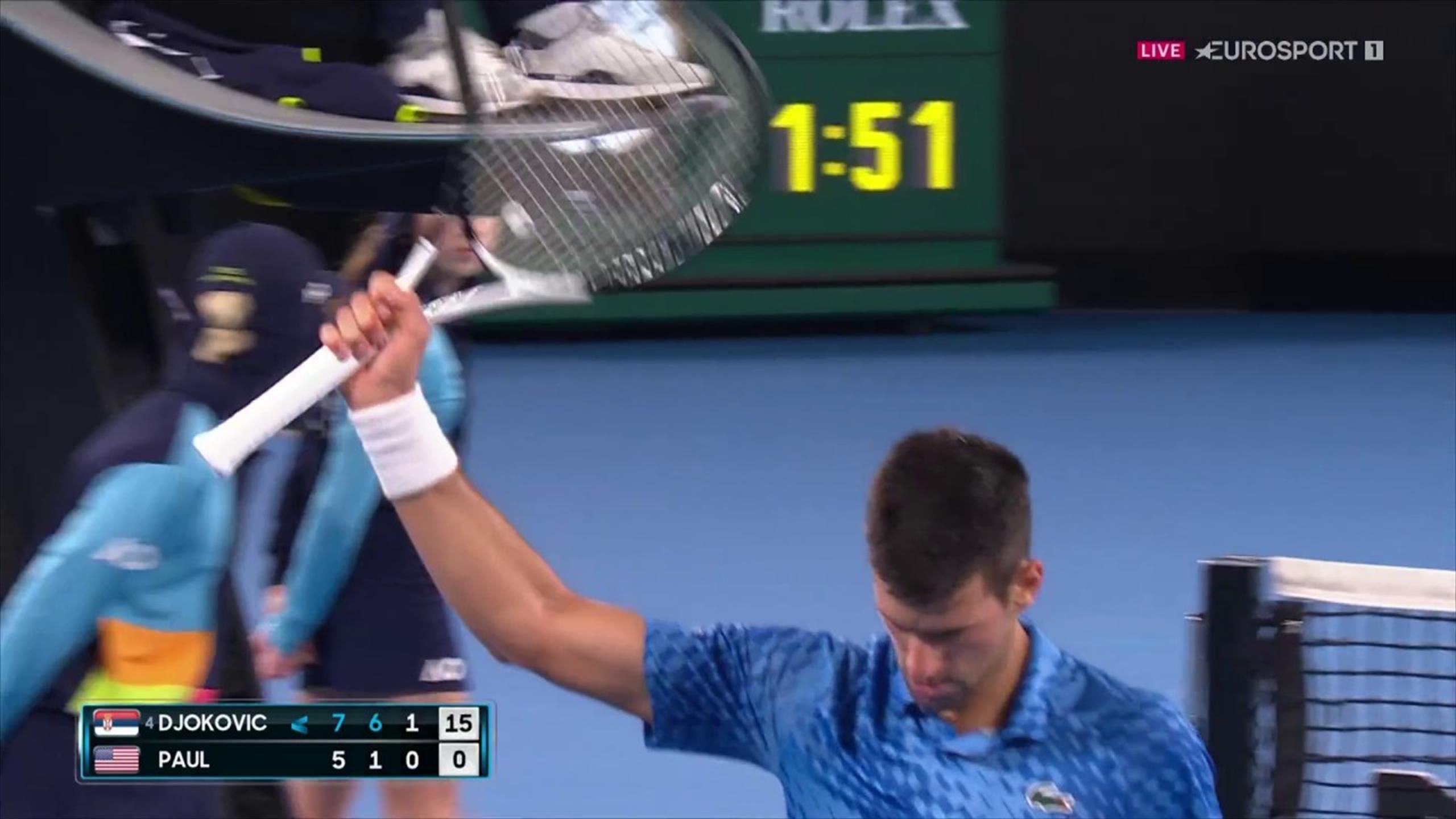 Novak Djokovic pulls off exquisite drop shot to win epic point against ...