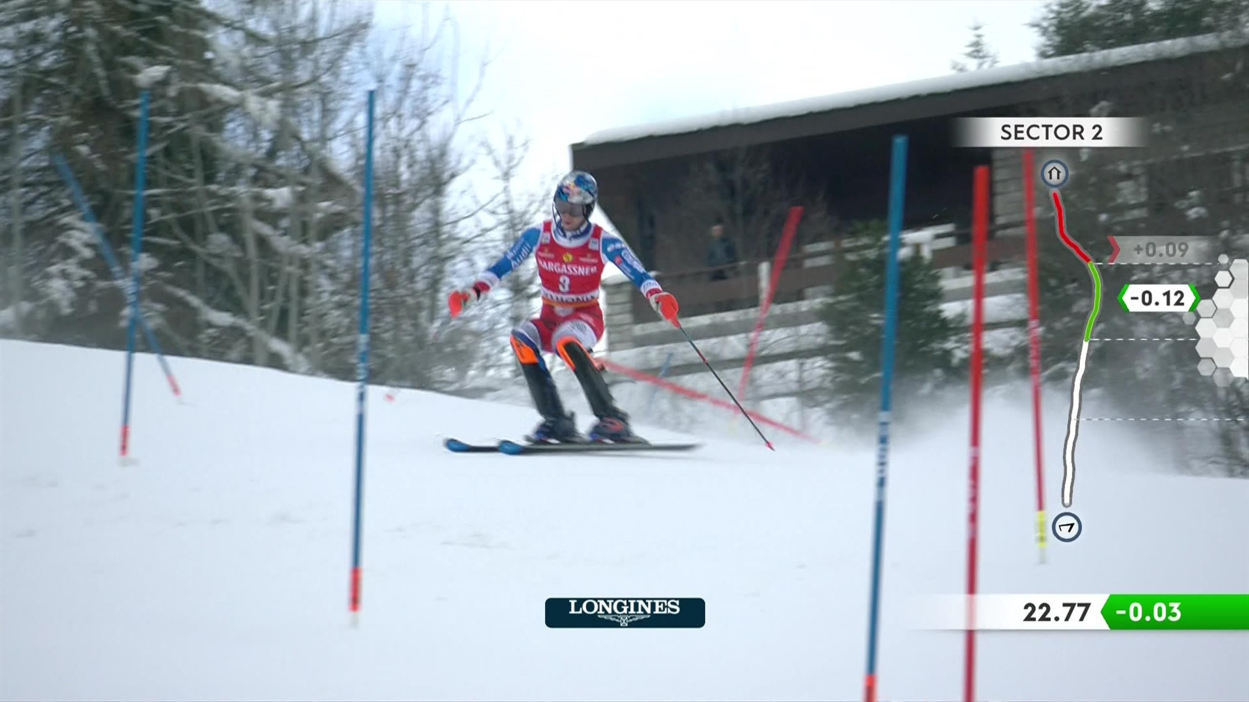 Highlights: All the best action from Run 1 of the men's slalom at ...