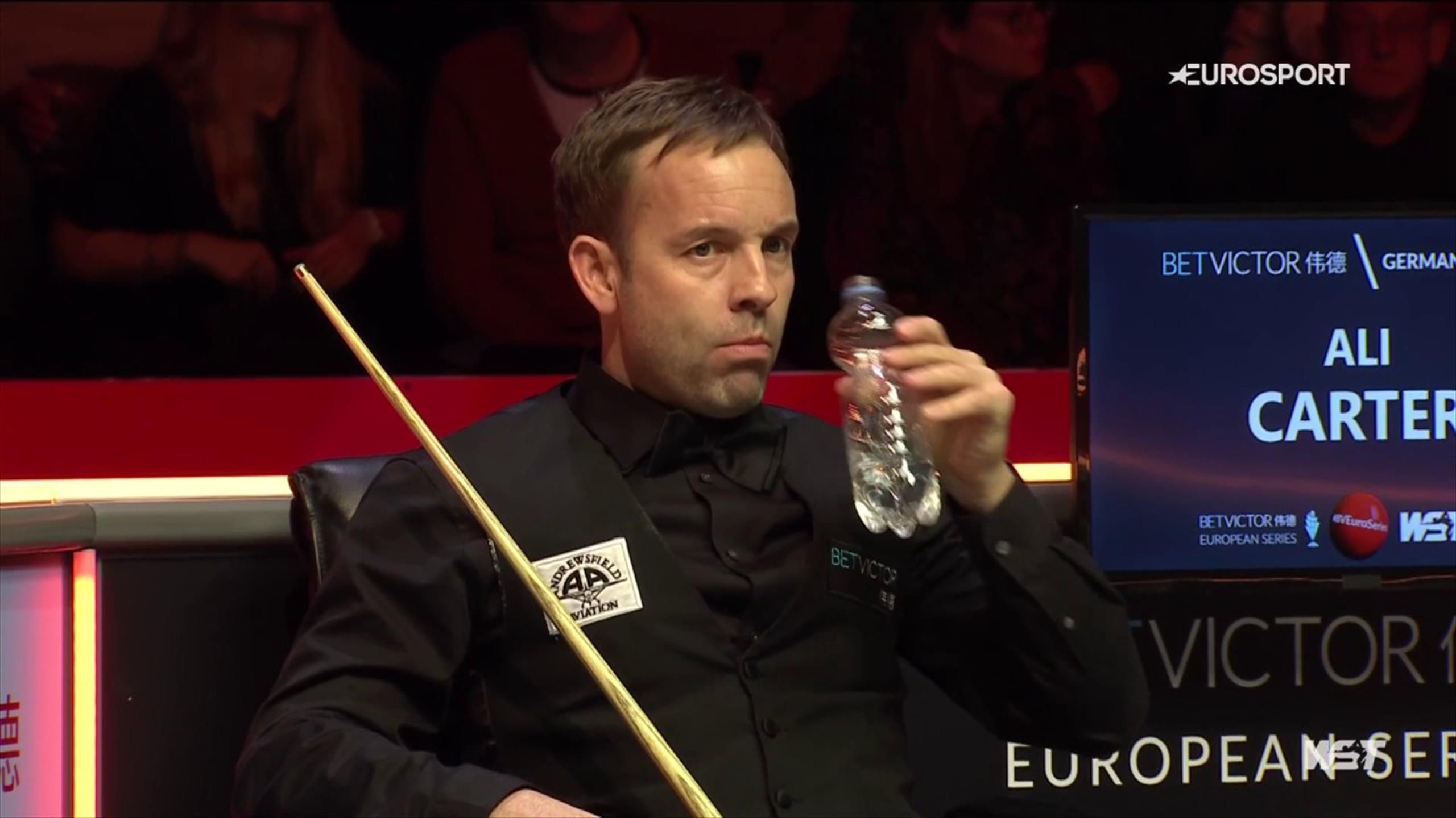 Watch as Ali Carter makes 120 break to open up big lead in German ...