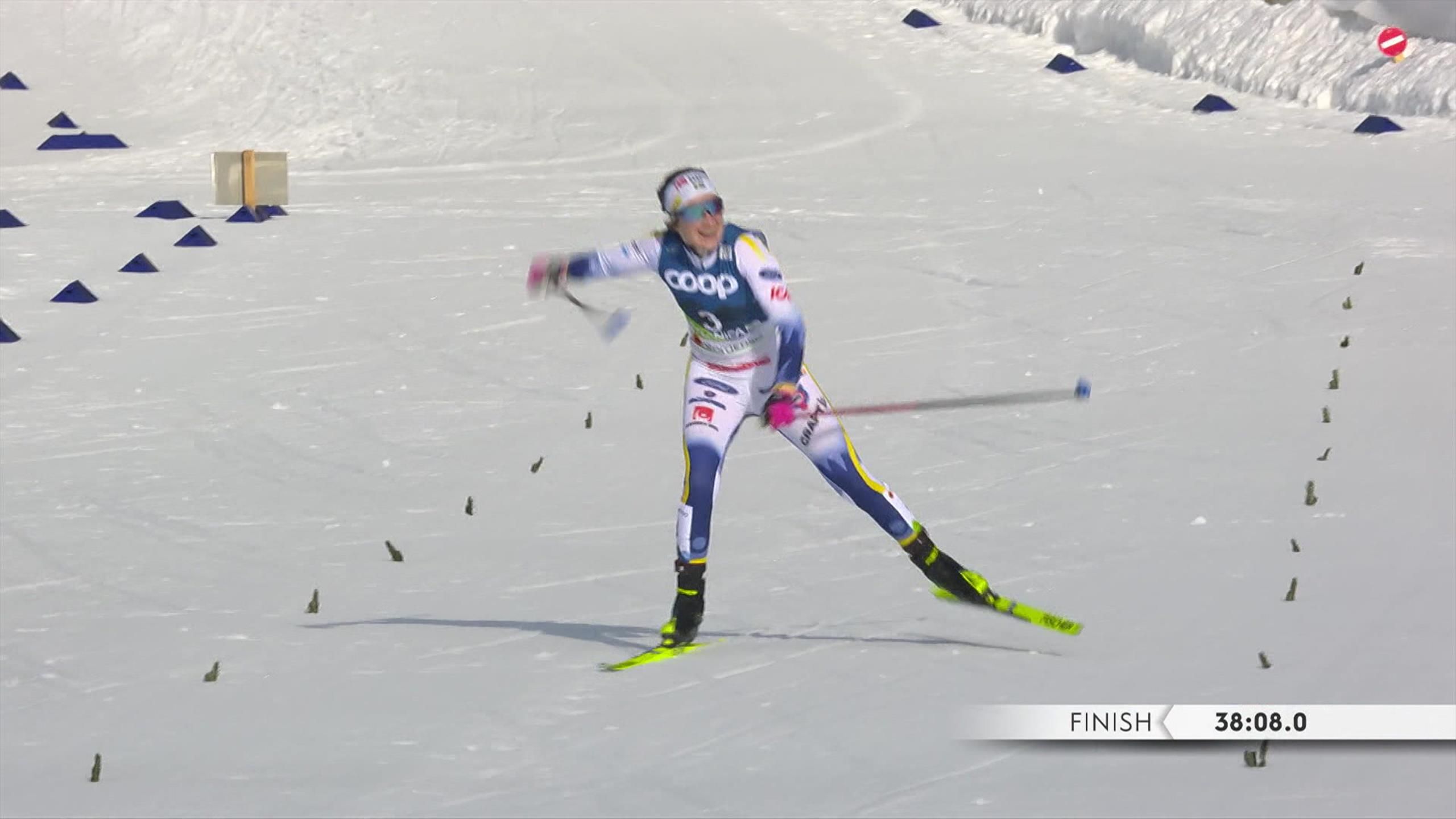 Watch Highlights as Ebba Andersson powers to skiathlon gold at Nordic ...
