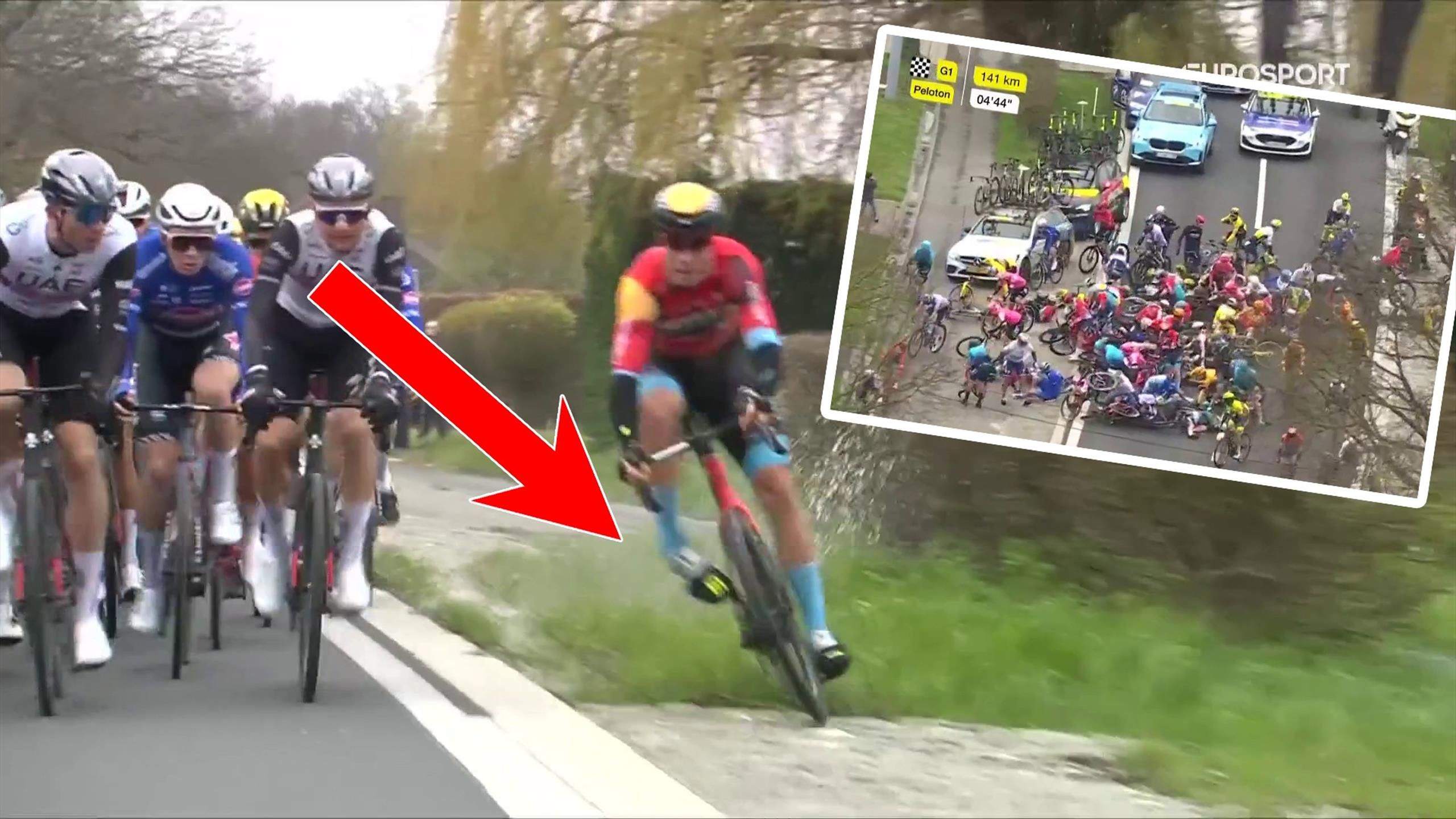 Tour of Flanders crash: 'Awful' - Most of peloton wiped out in horror ...