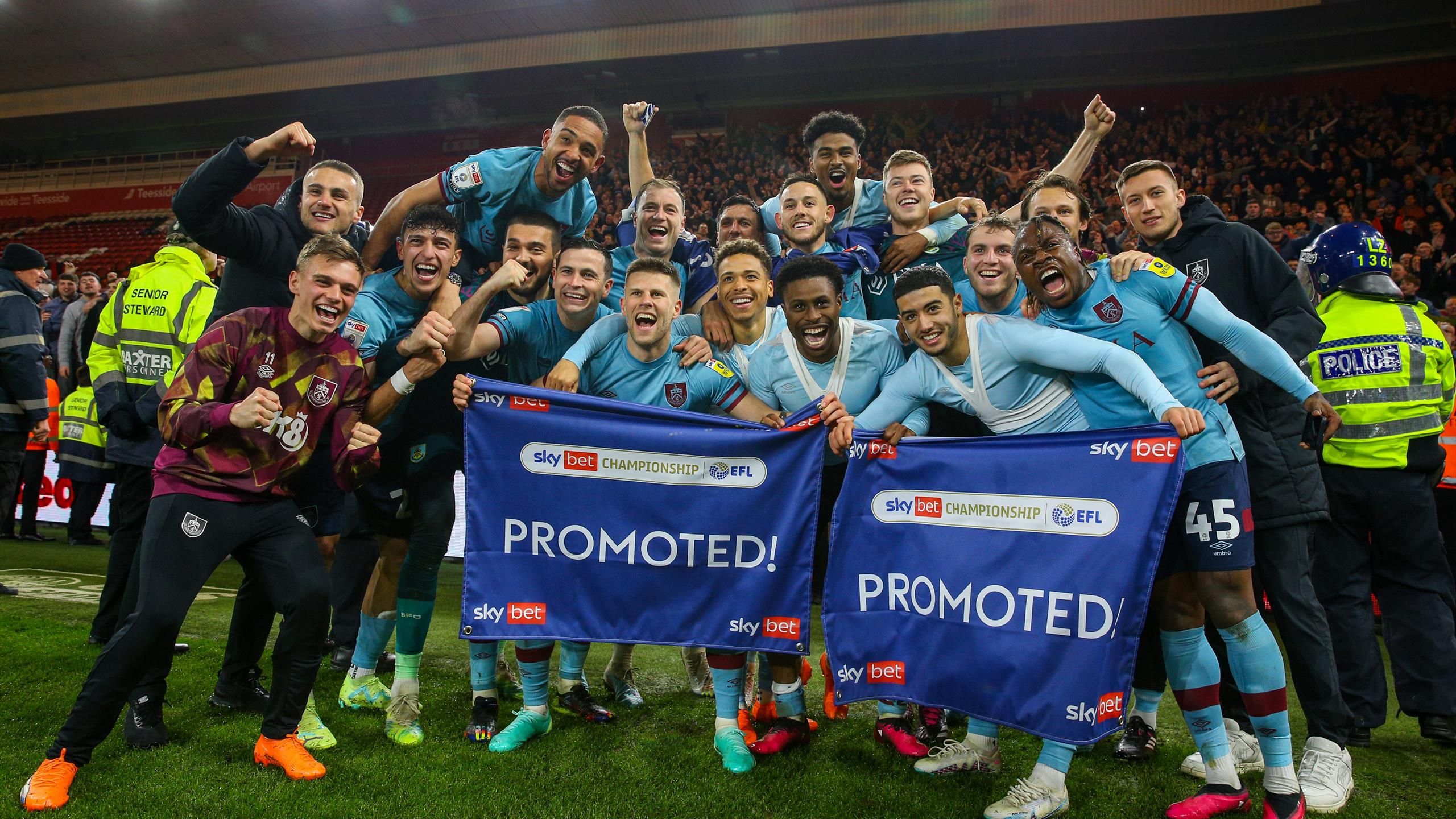 Burnley seal immediate promotion back to Premier League with seven ...
