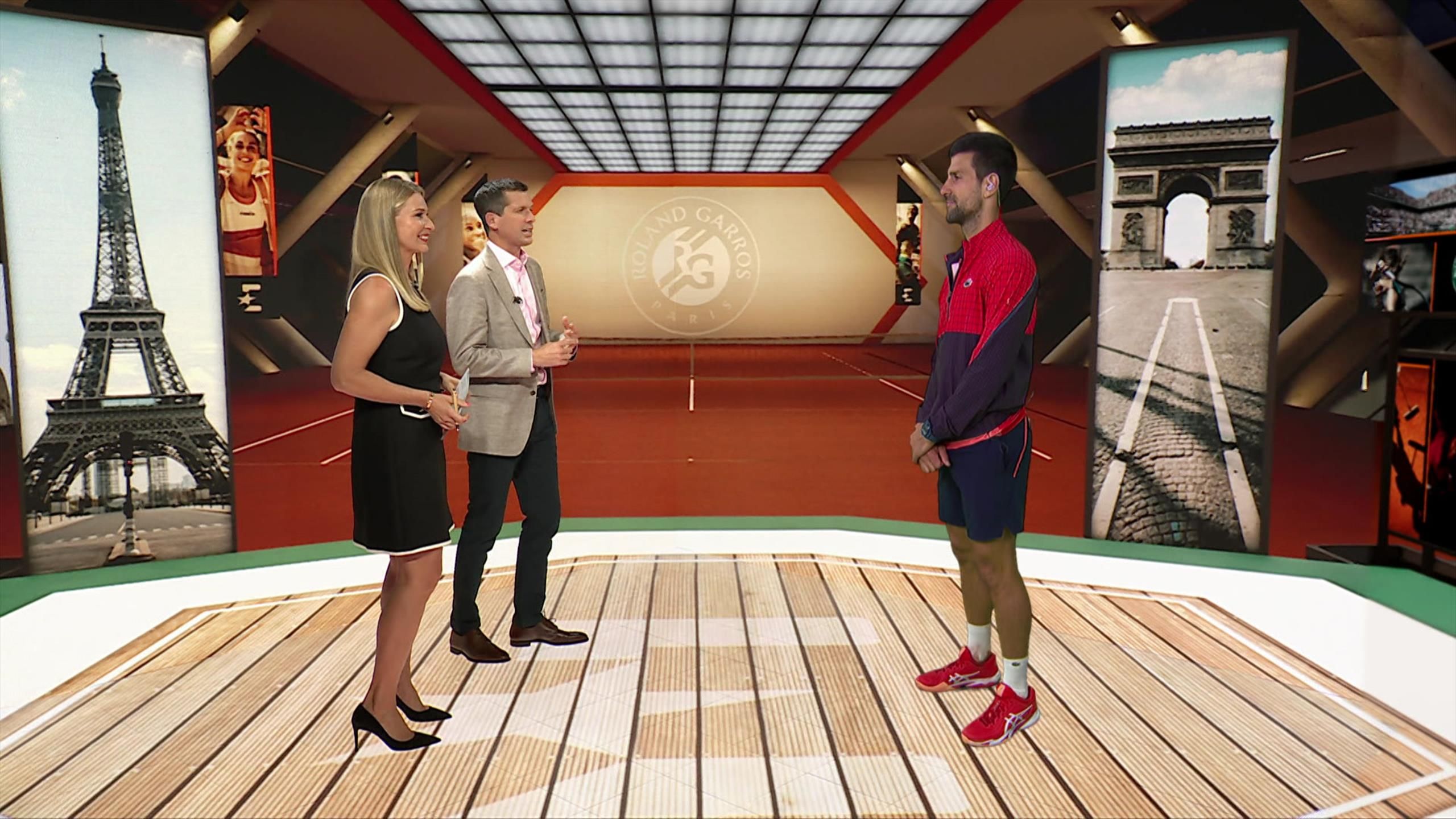 French Open: Novak Djokovic says windy conditions make it 'tough for ...