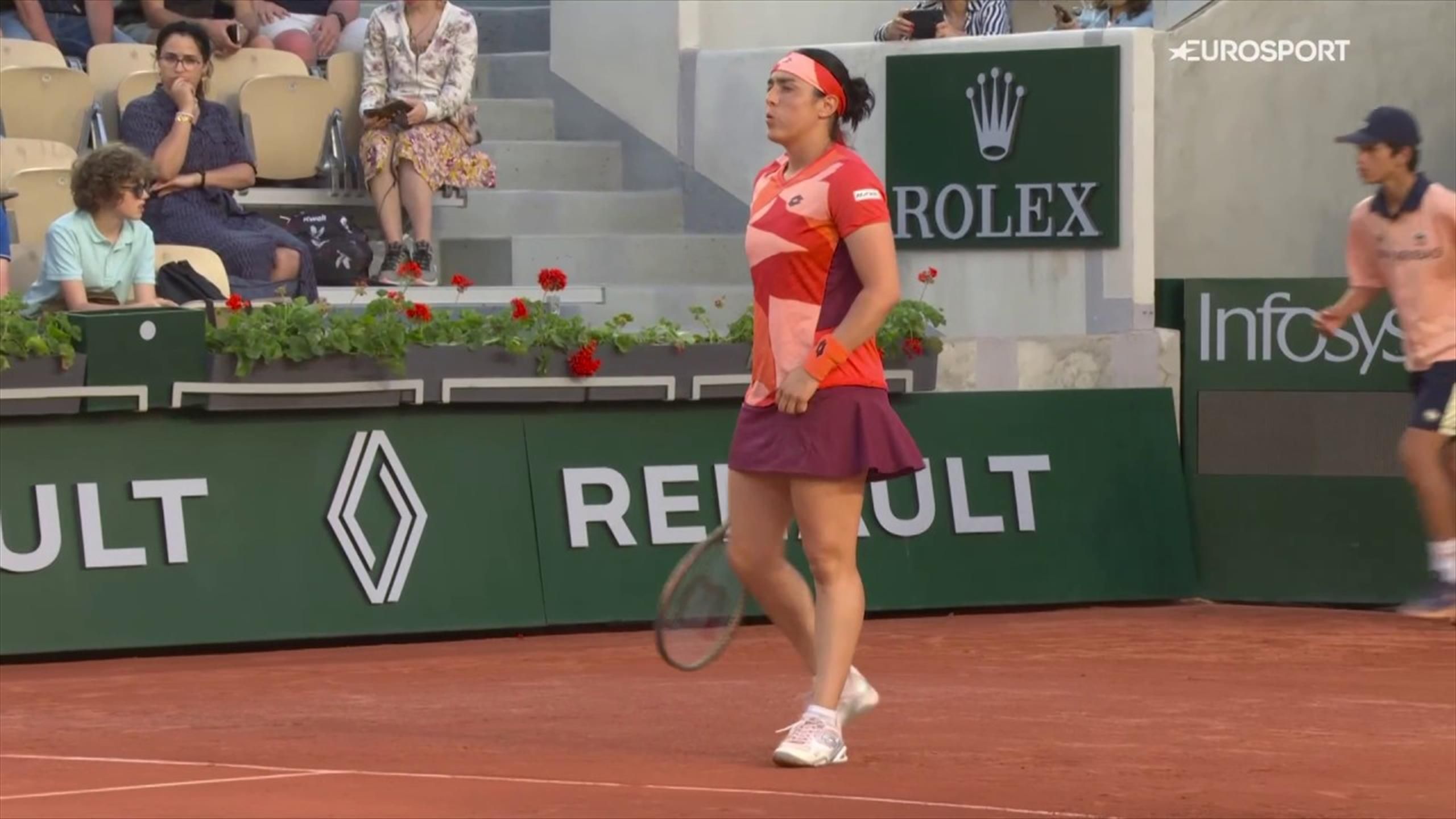 French Open 2023: Ons Jabeur wins first point in Olga Danilovic clash ...