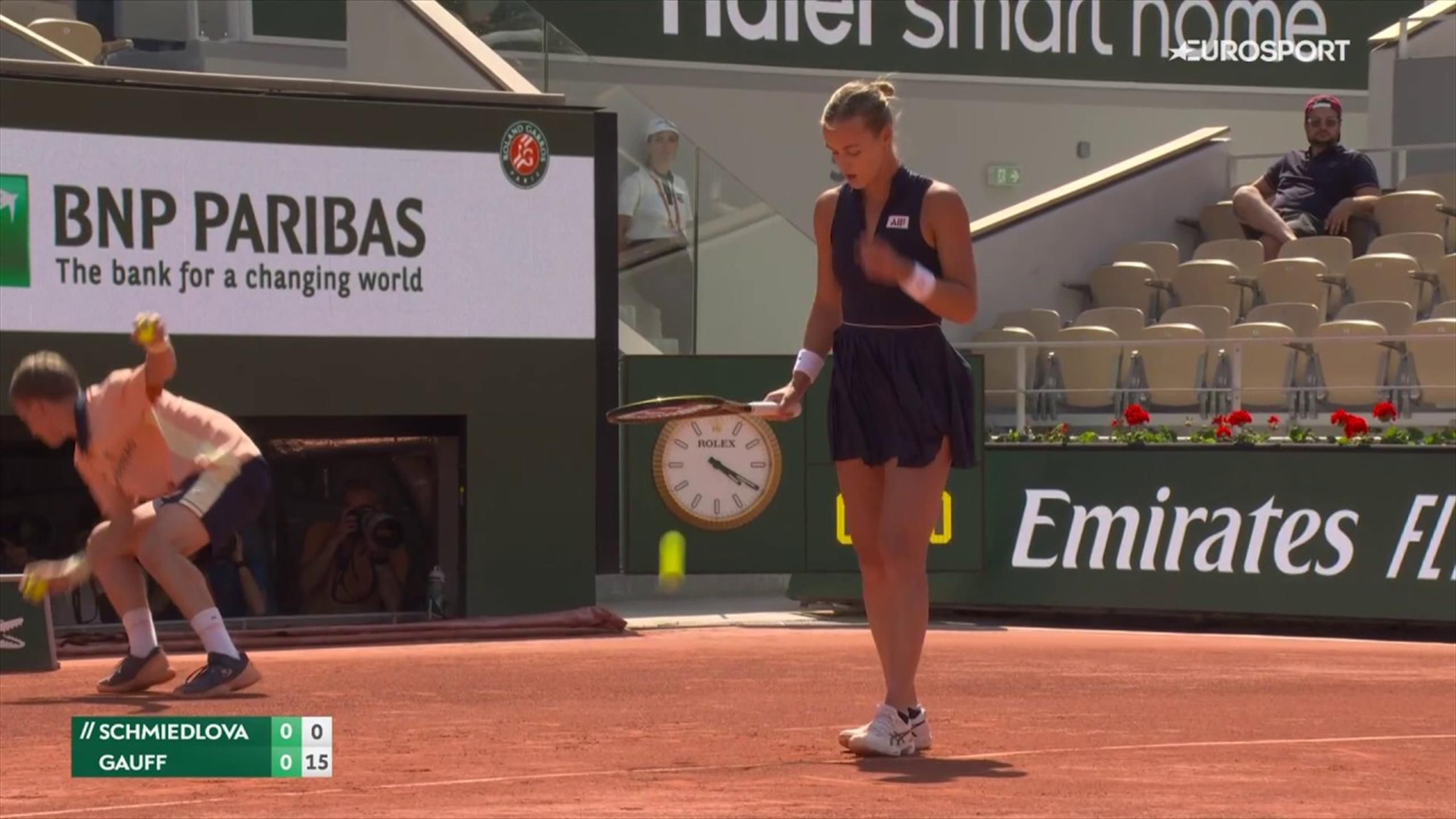 French Open: Coco Gauff makes fast start against Anna Karolína ...