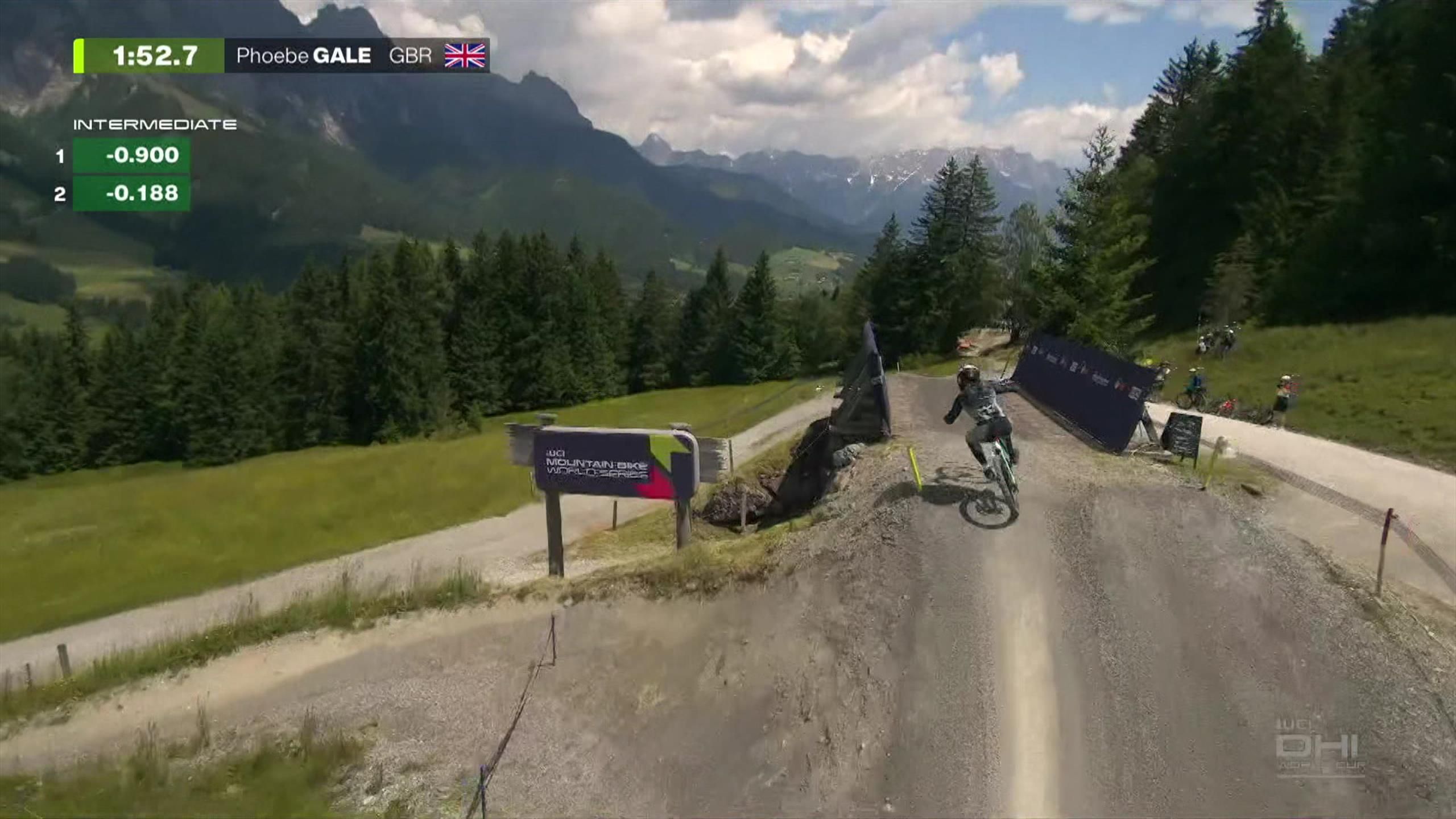 Watch Great Britain's Phoebe Gale go into leader's chair for first time ...