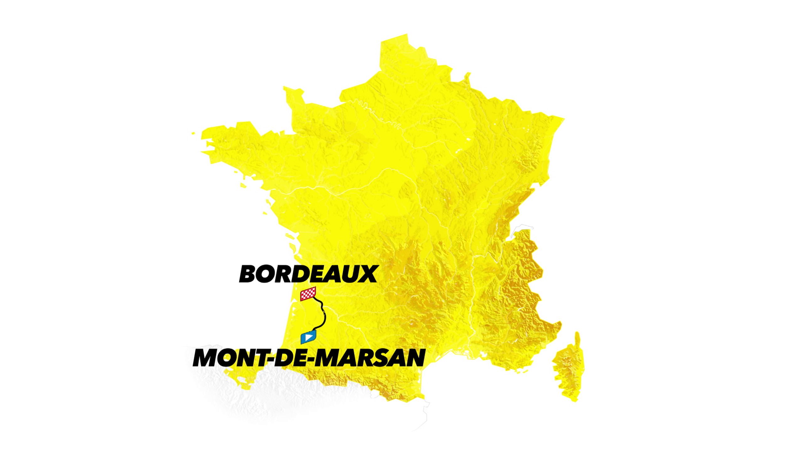 Tour de France 2023 Stage 7 profile and route map: Mont-de-Marsan ...
