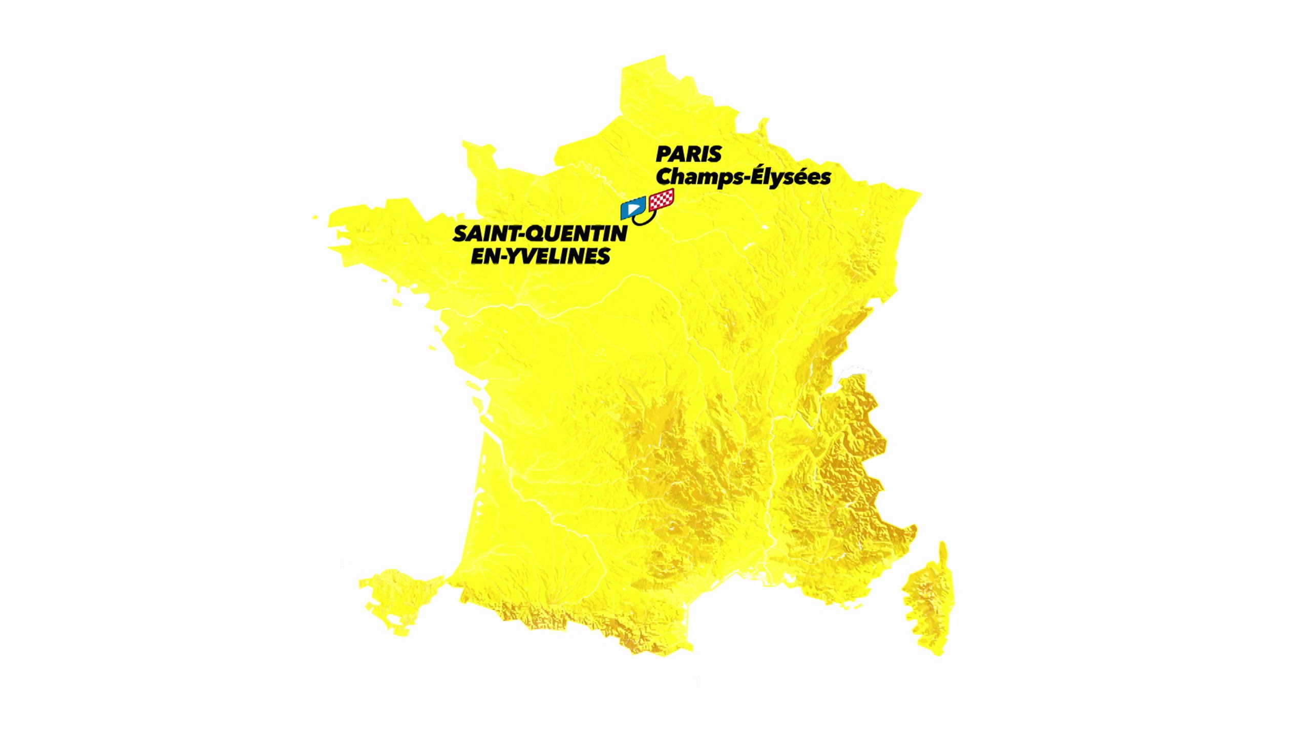 Tour de France 2023 Stage 21 profile and route map: Saint-Quentin-en ...