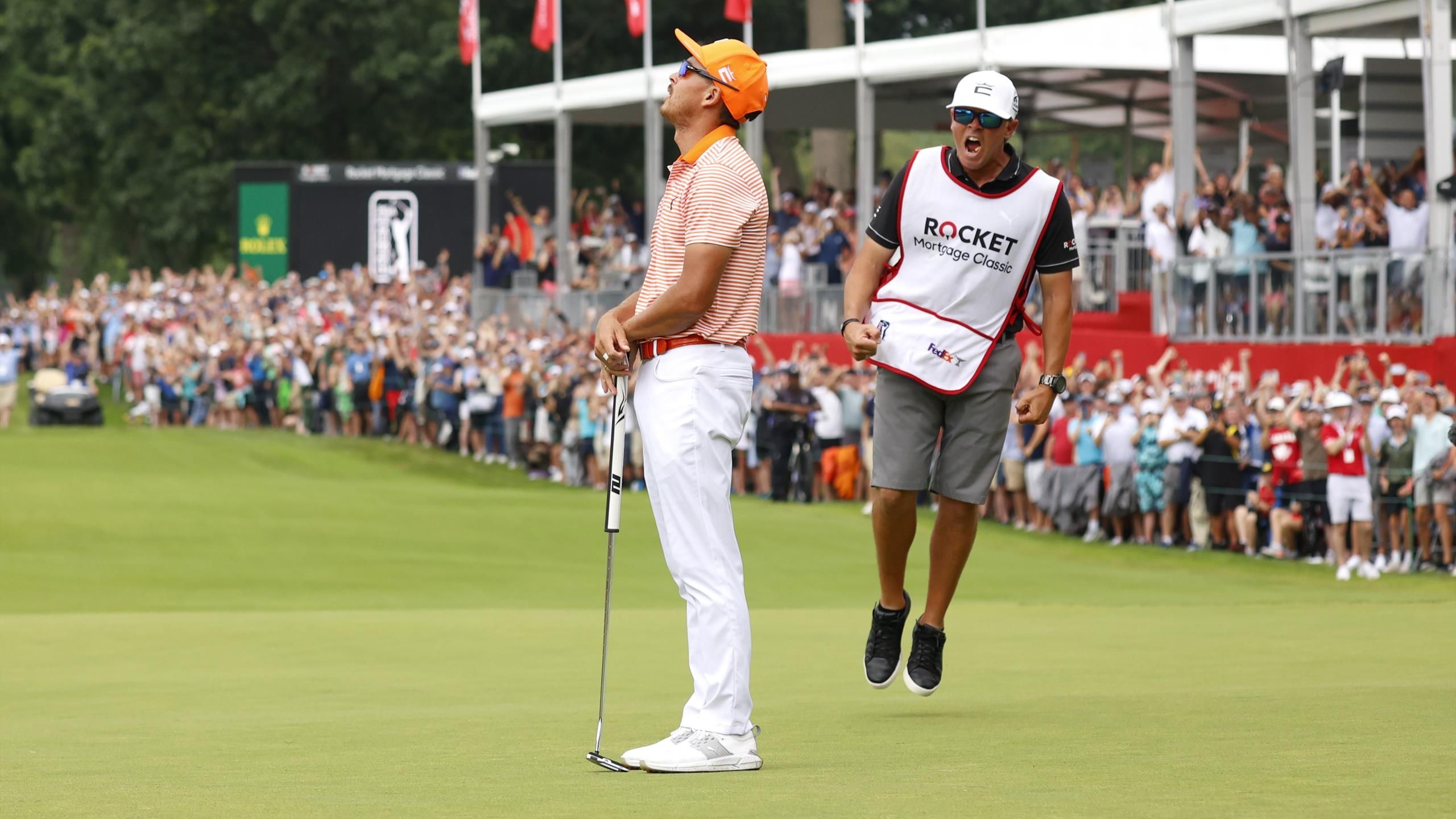 Rickie Fowler wins Rocket Mortgage Classic in play-off to end long ...