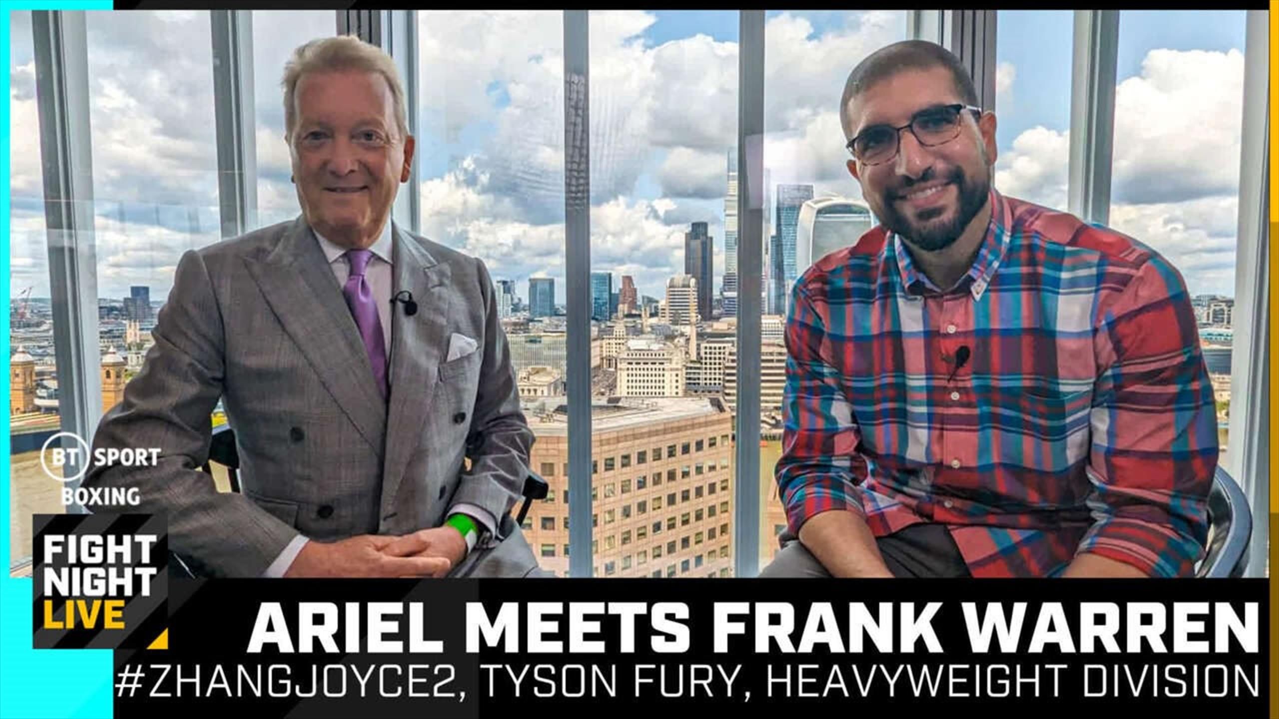 Ariel Helwani Meets - Frank Warren on Joe Joyce v Zhilei Zhang re-match ...