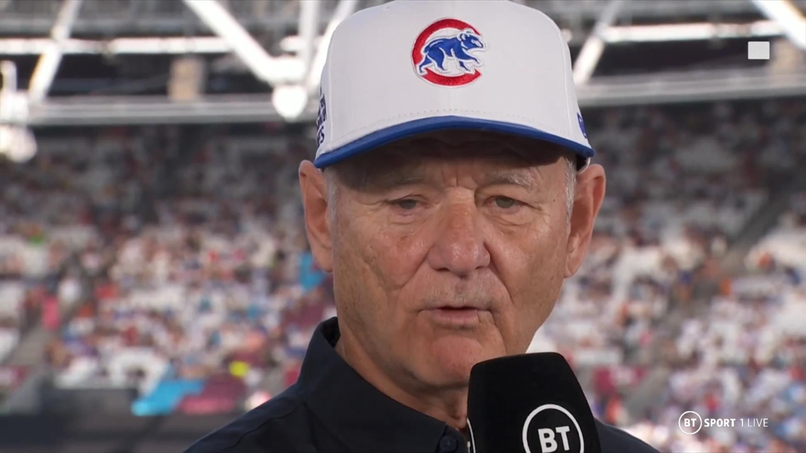 Bill Murray at London Series between Chicago Cubs and St Louis ...