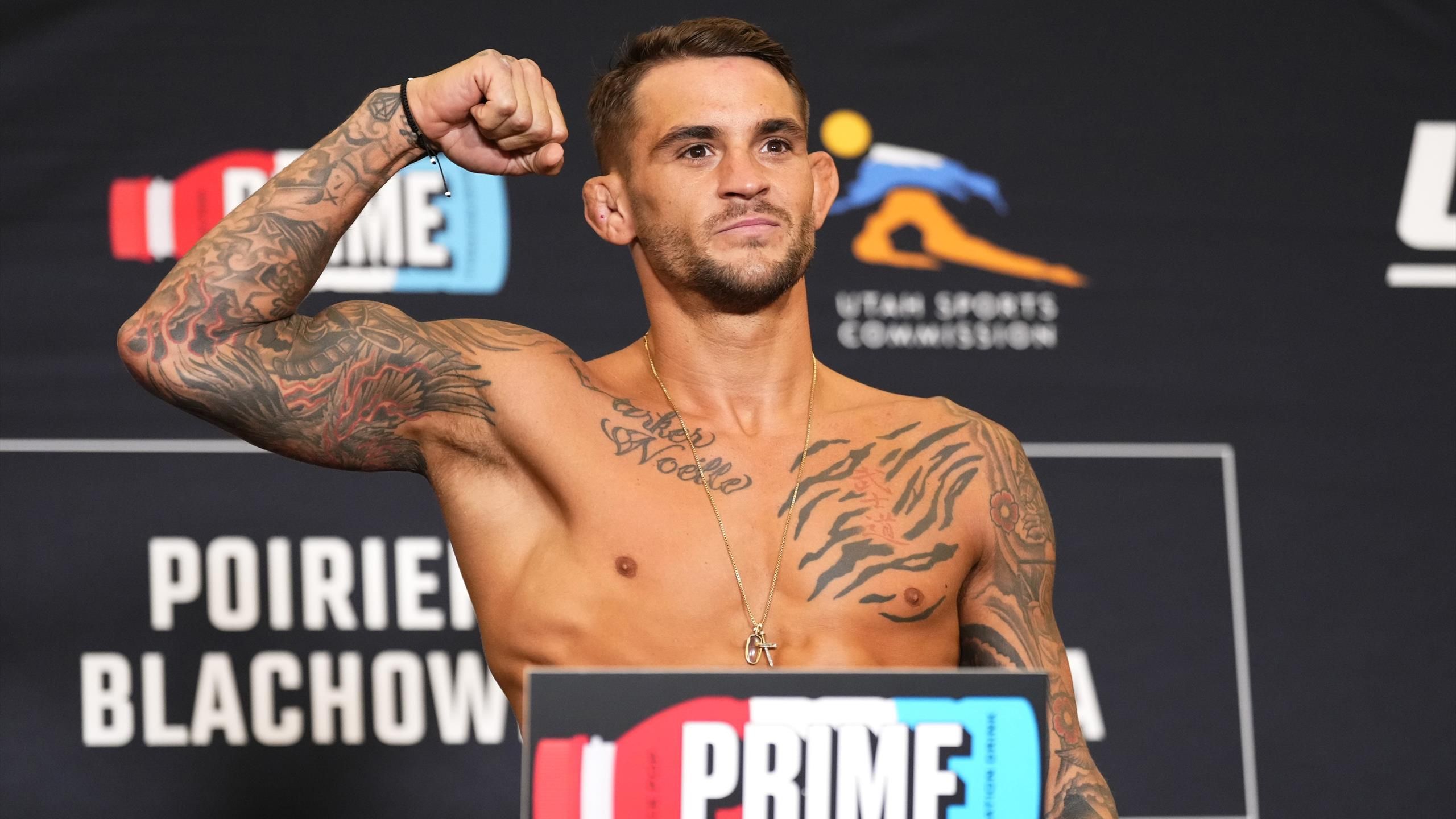 Dustin Poirier and Justin Gaethje make weight ahead of lightweight ...