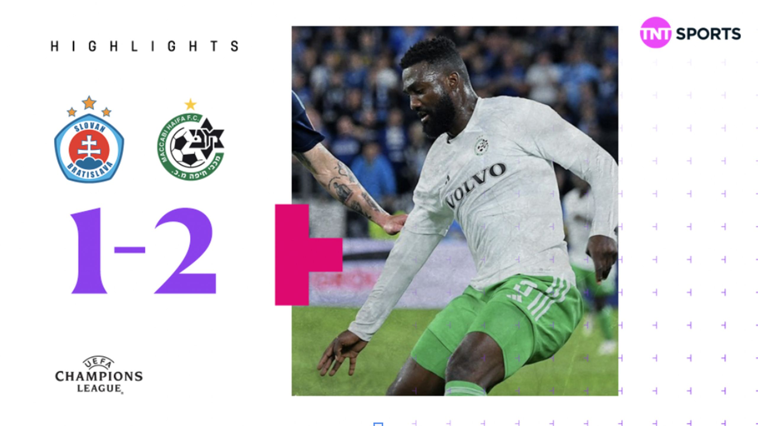 Highlights: Maccabi Haifa edge Slovan Bratislava in first leg of ...