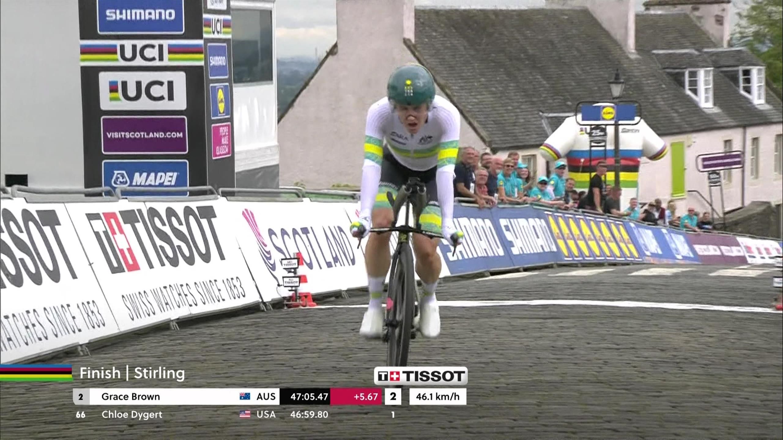 Grace Brown takes second in time trial at Cycling World Championships ...