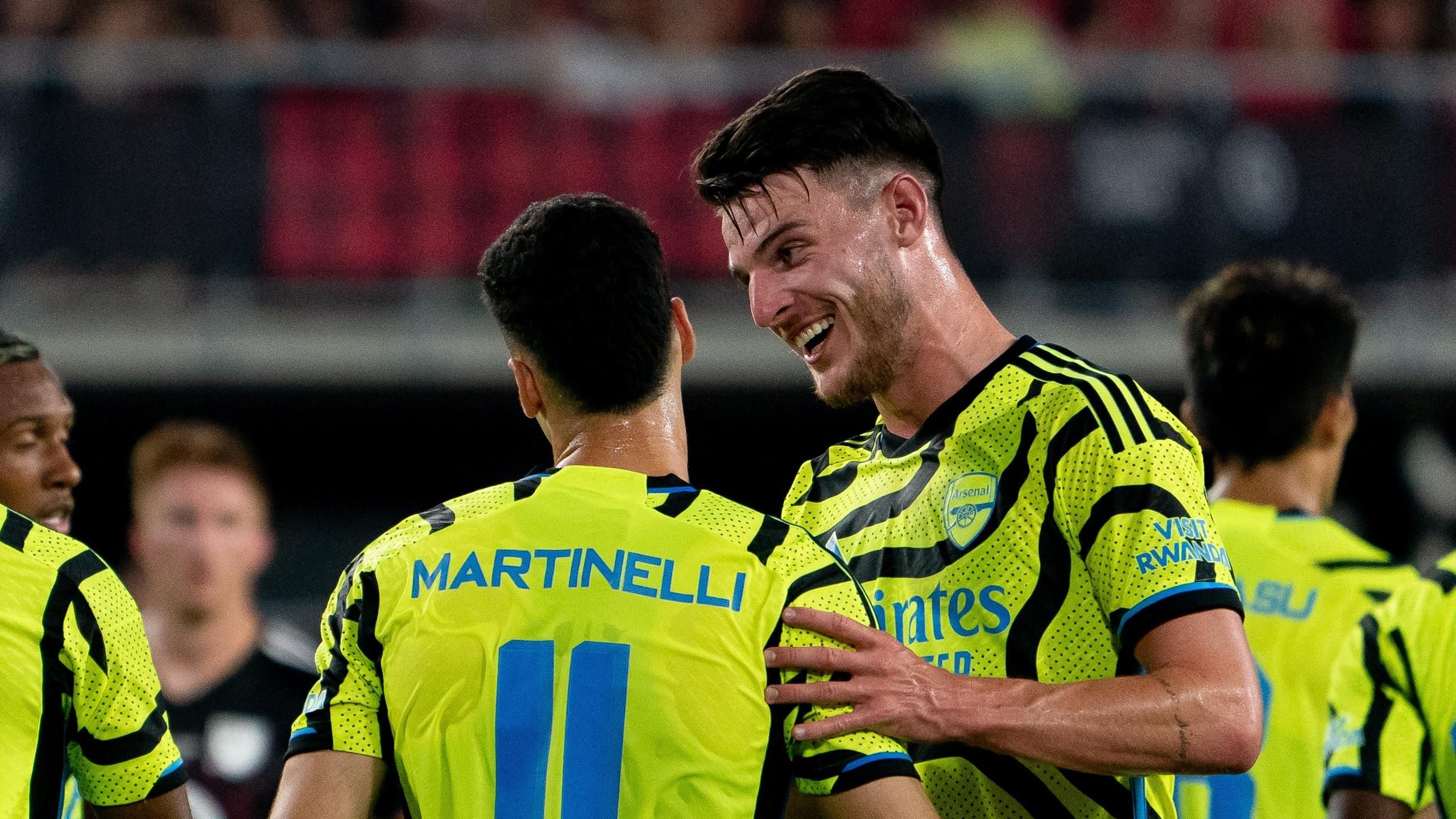 Declan Rice says Gabriel Martinelli is faster than Bukayo Saka ...